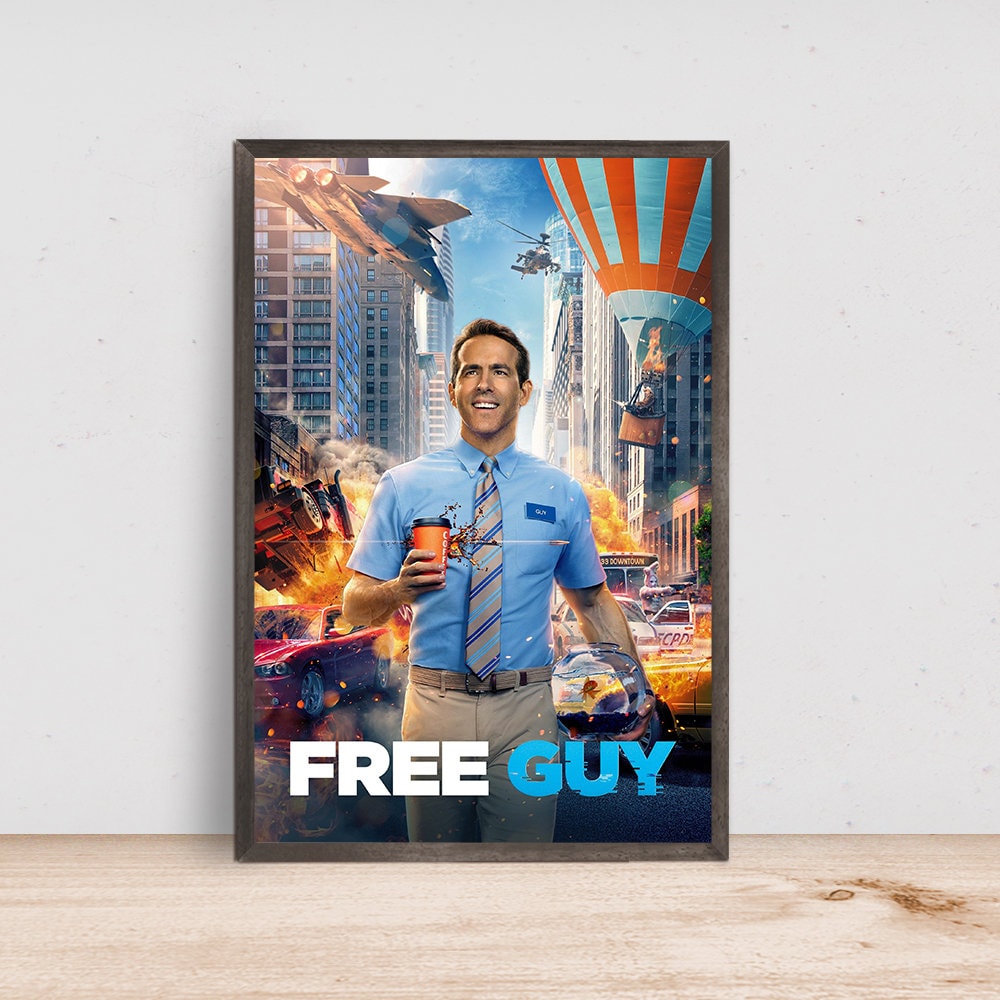 Free Guy Movie Poster, Room Decor, Home Decor, Art Poster fo | Inspire ...