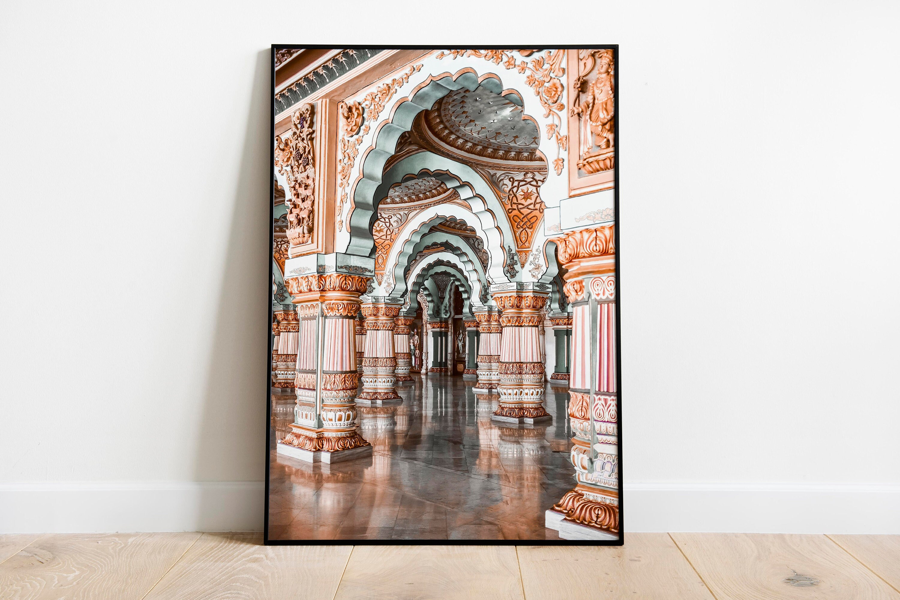 Mysore Palace Poster, Neutral Indian Palace Print, Karnataka | Inspire ...