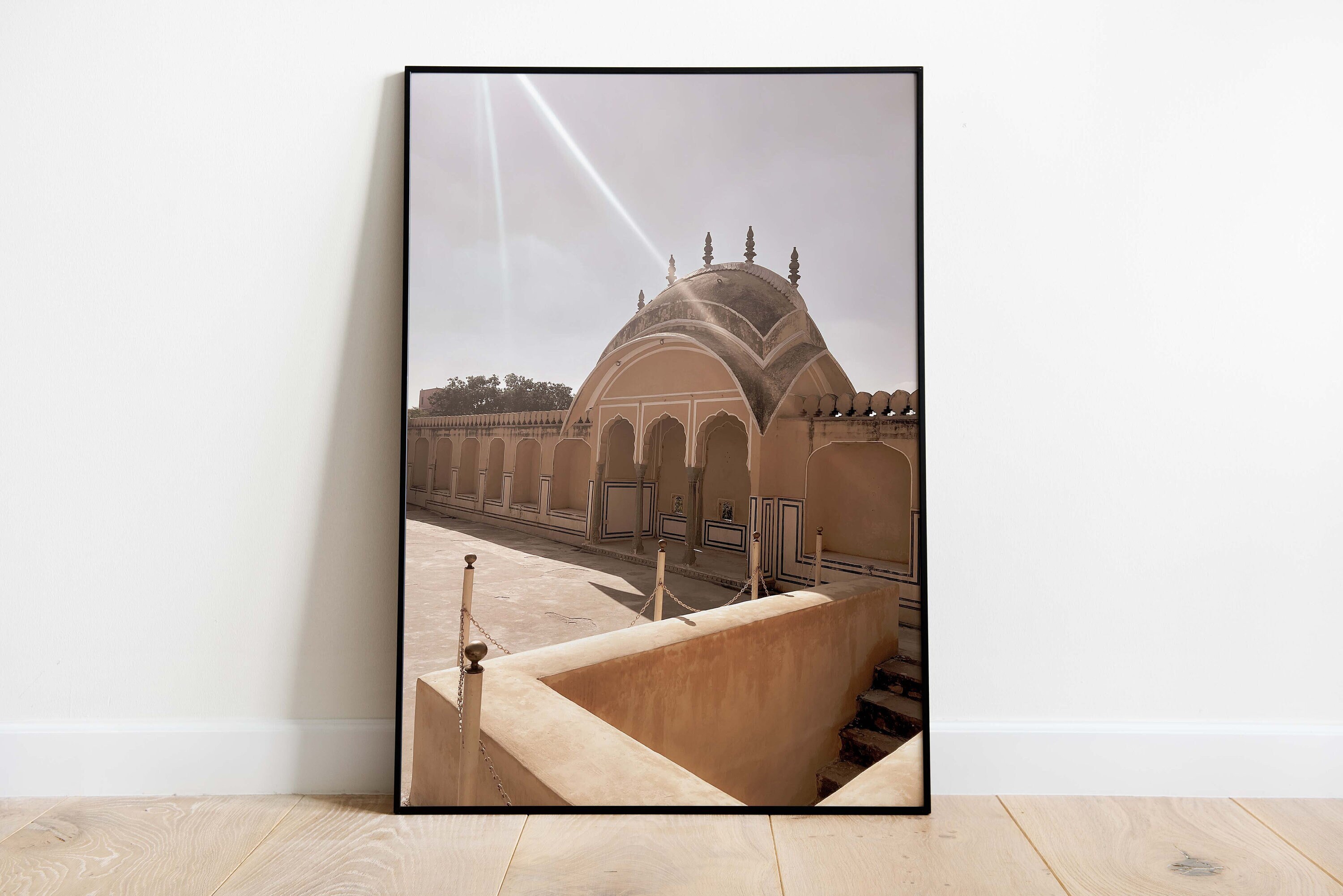 Neutral Indian Palace, Jaipur City Fort Wall Art, Rajasthan - Inspire ...