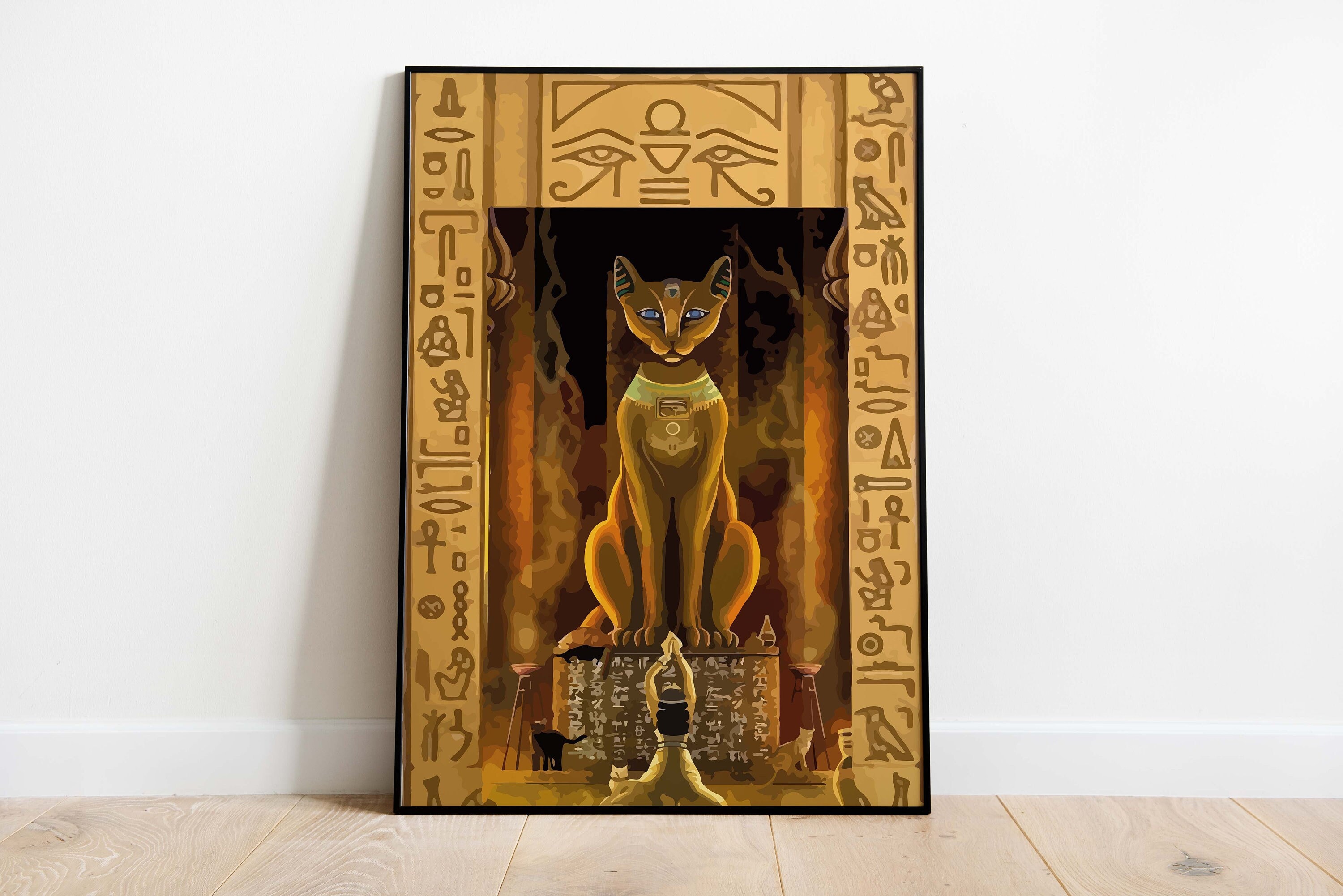Vintage Egyptian Bastet Cat Art Print, Instant Digital Downl | Inspire ...