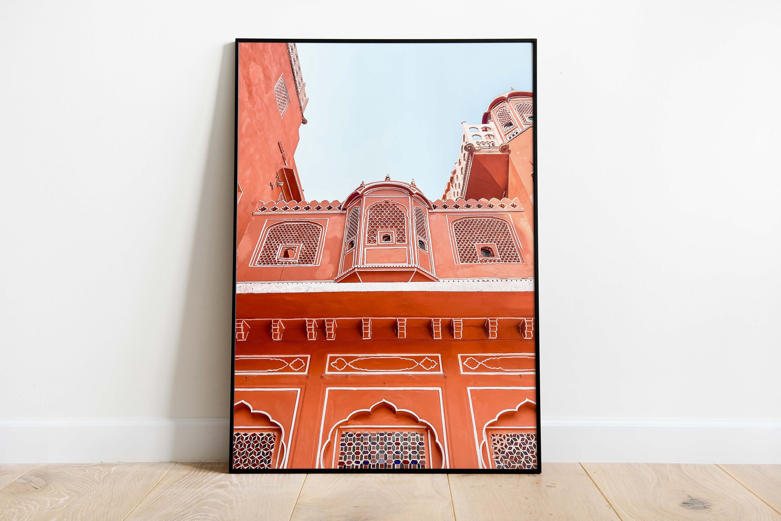 Neutral Indian Palace, Hawa Mahal Wall Art, Jaipur Poster, R - Inspire ...