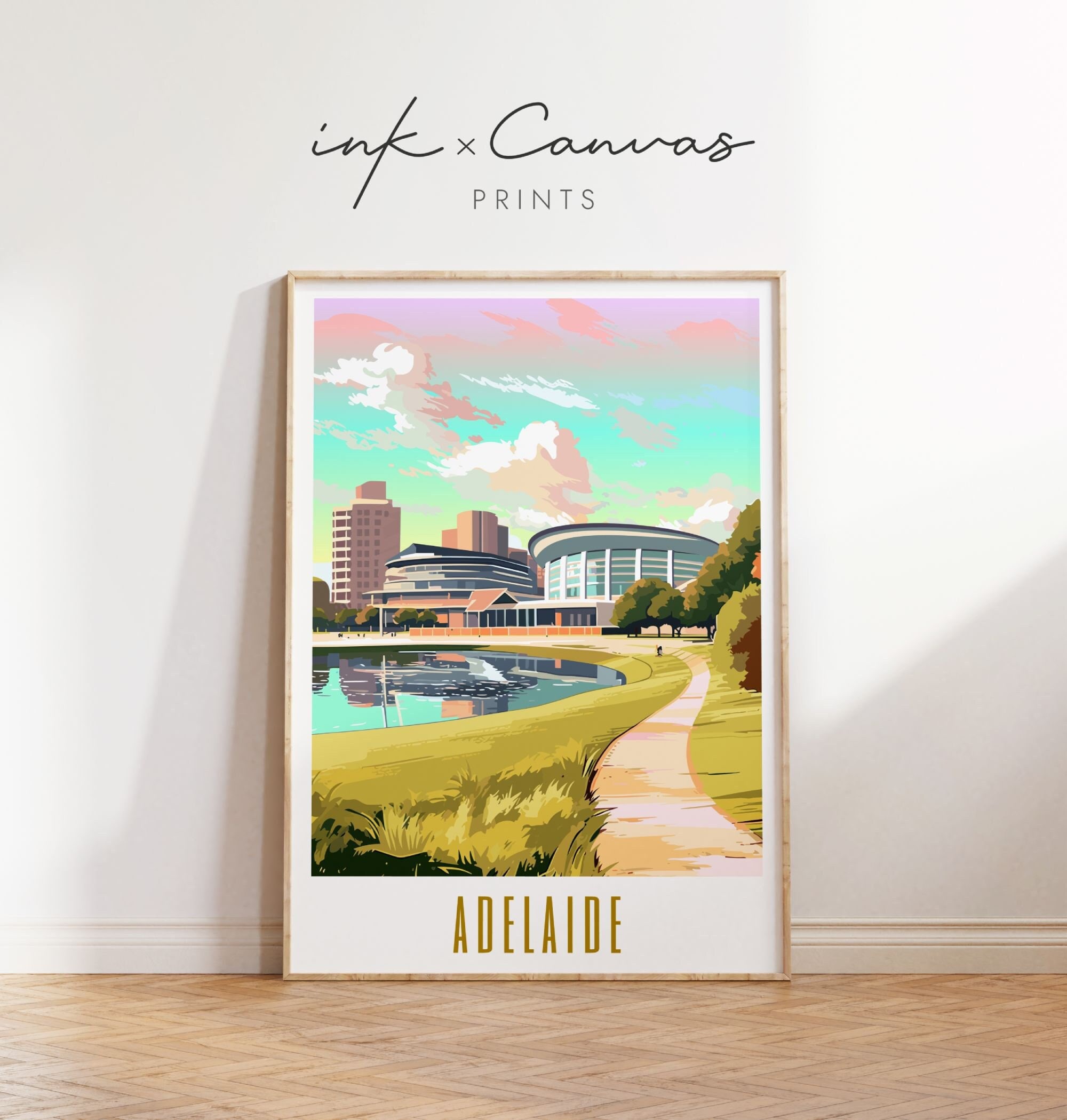 Adelaide Travel Poster Australia Travel Print Maximal Decor | Inspire ...