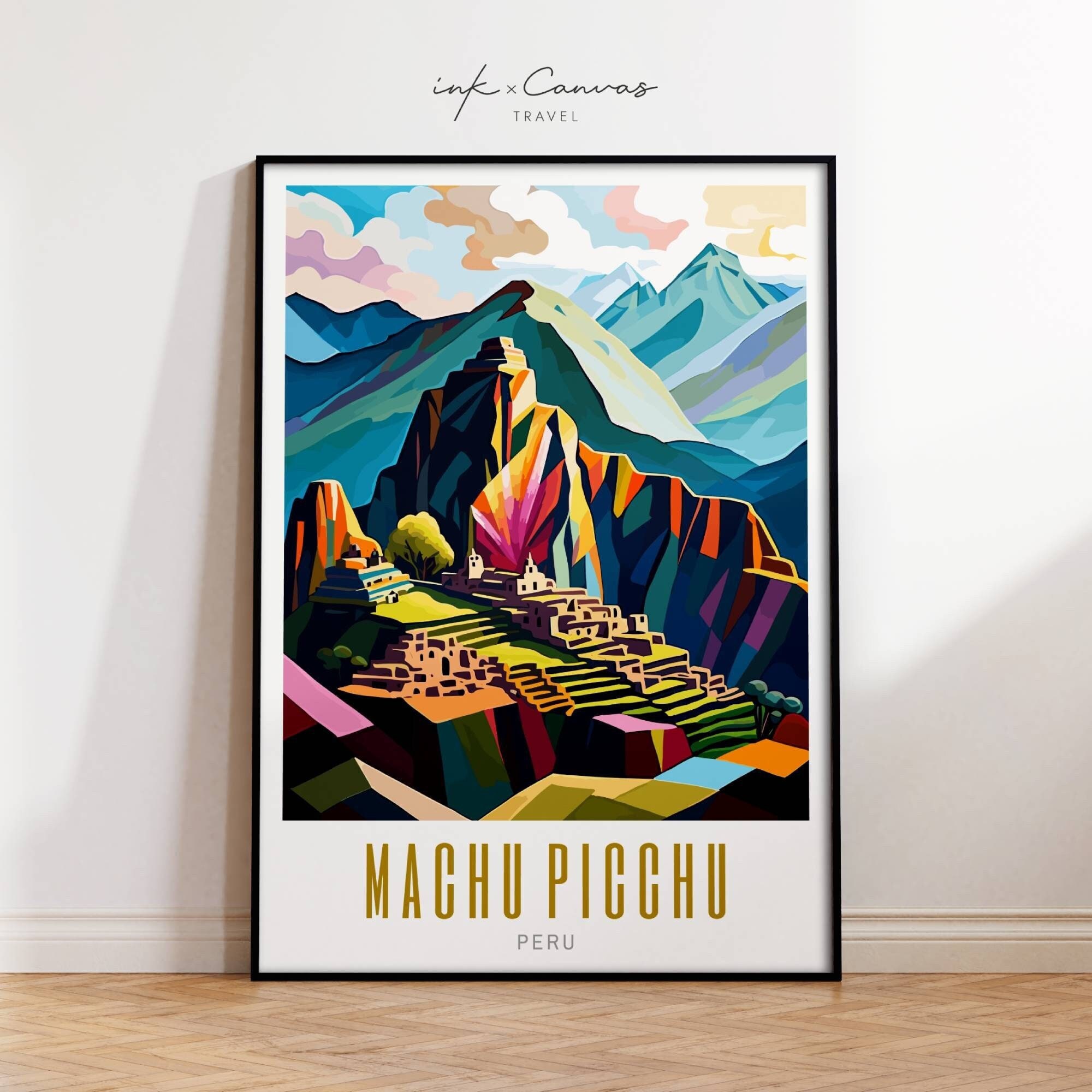 Machu Picchu Peru Travel Poster Peru Wall Art Maximal Decor | Inspire ...