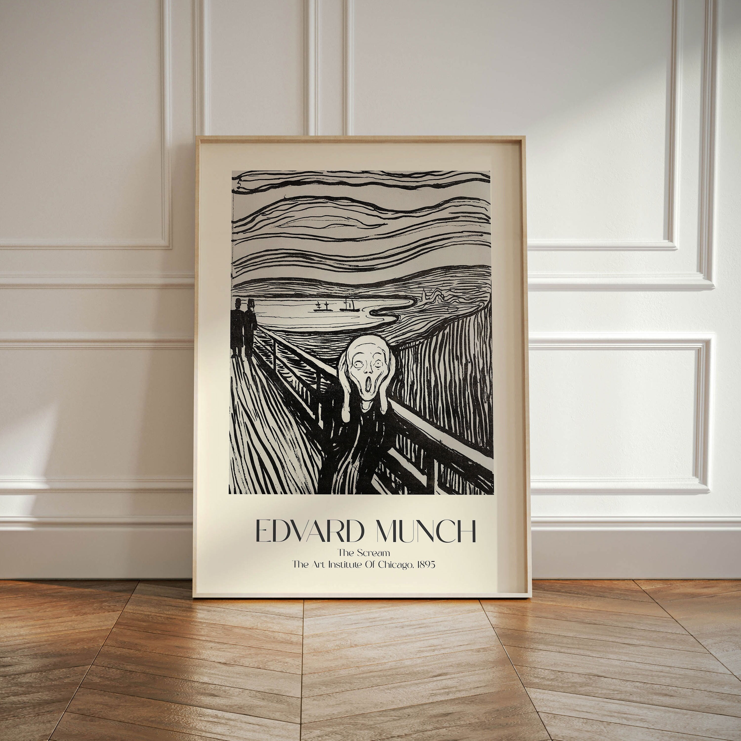 Edvard Munch Exhibition Wall Art Print, The Scream Poster, M | Inspire ...