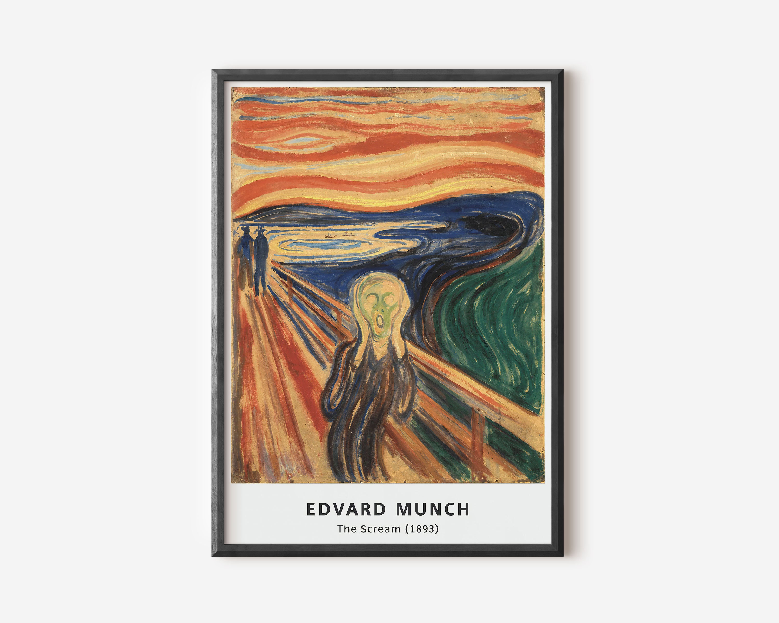 Edvard Munch Exhibition Poster, Famous Gallery Wall Art Prin - Inspire ...