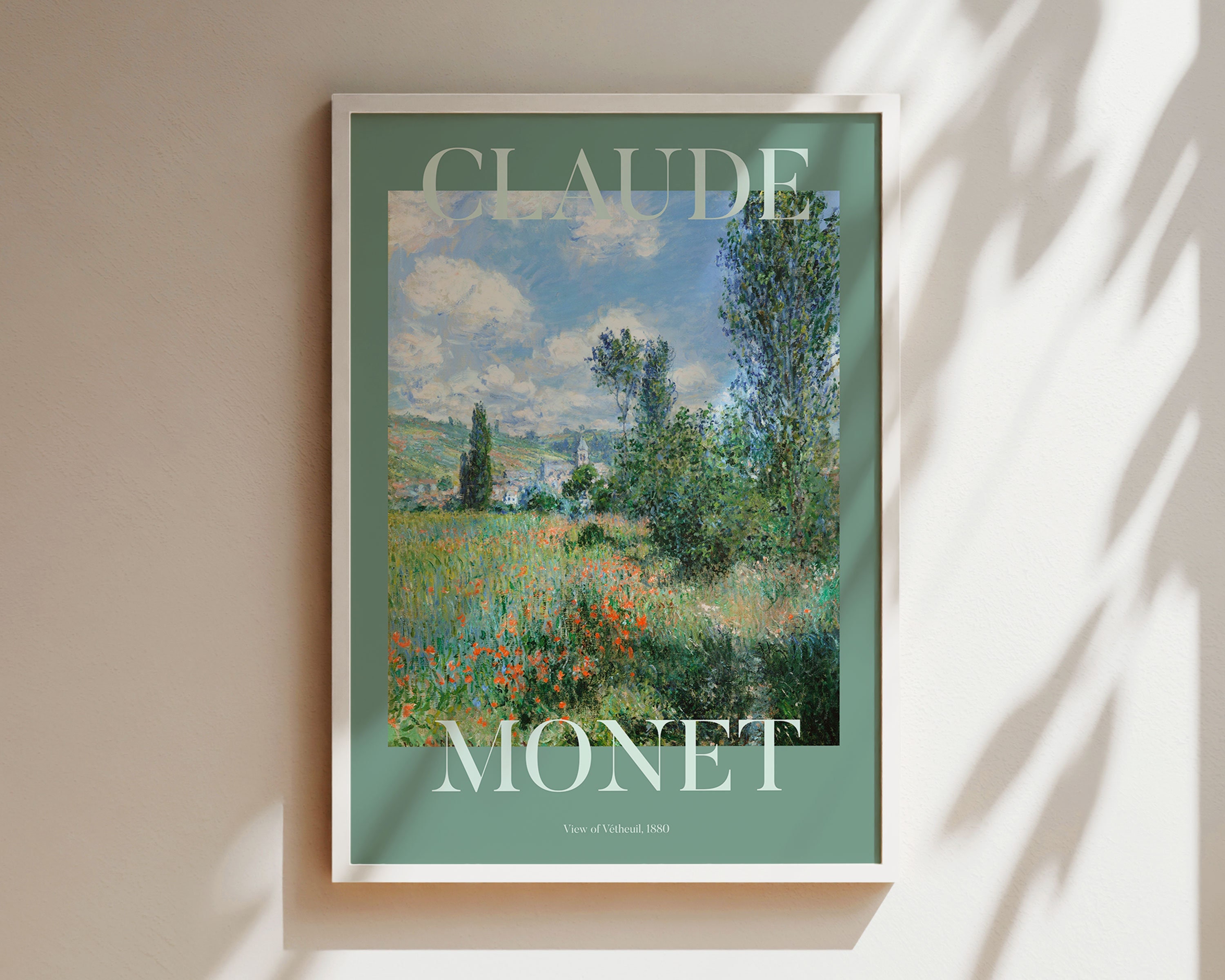 Claude Monet Landscape Print, Blue And Green Wall Art Poster - Inspire ...