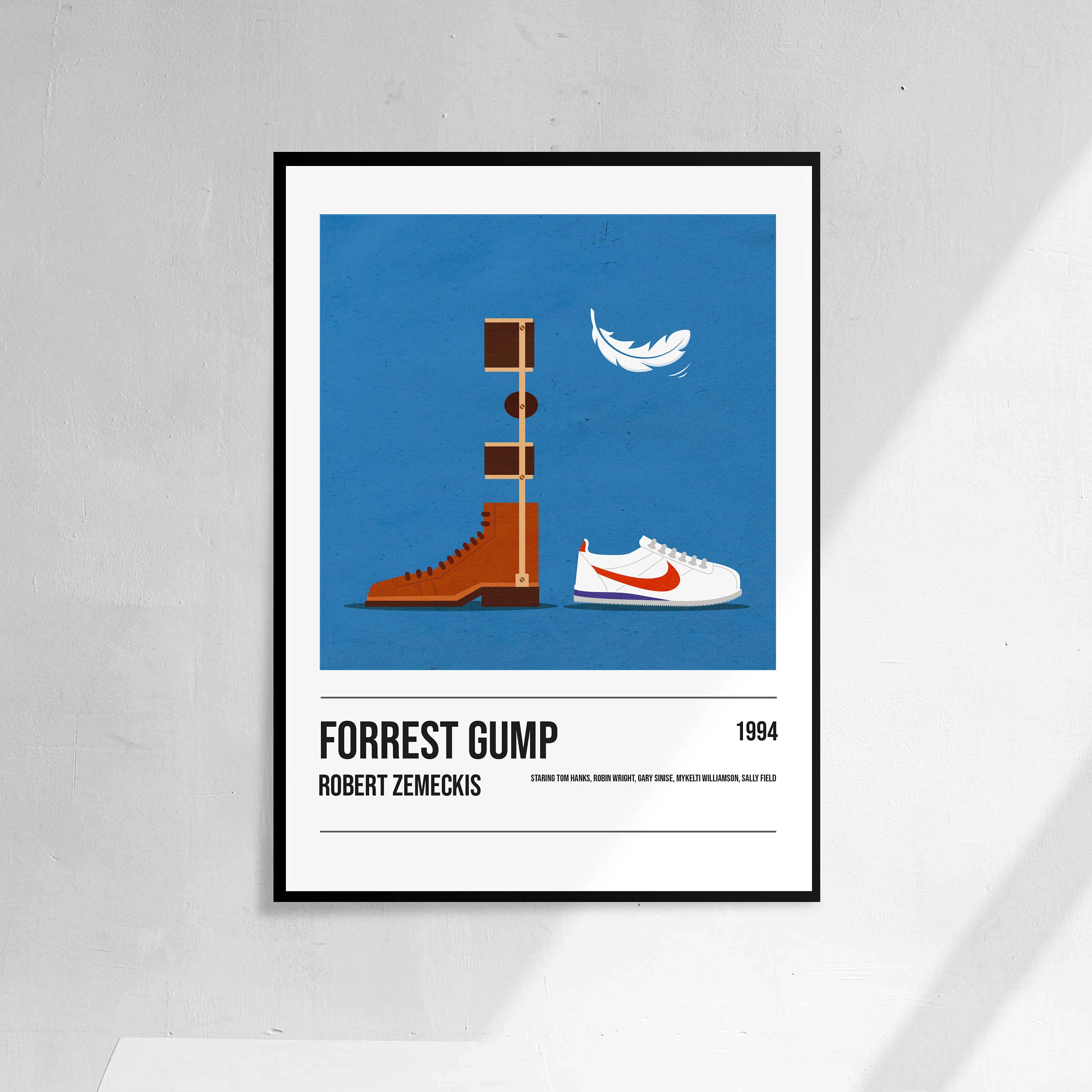 Forrest Gump Movie Poster Minimalist Print Art - Robert Zeme | Inspire ...