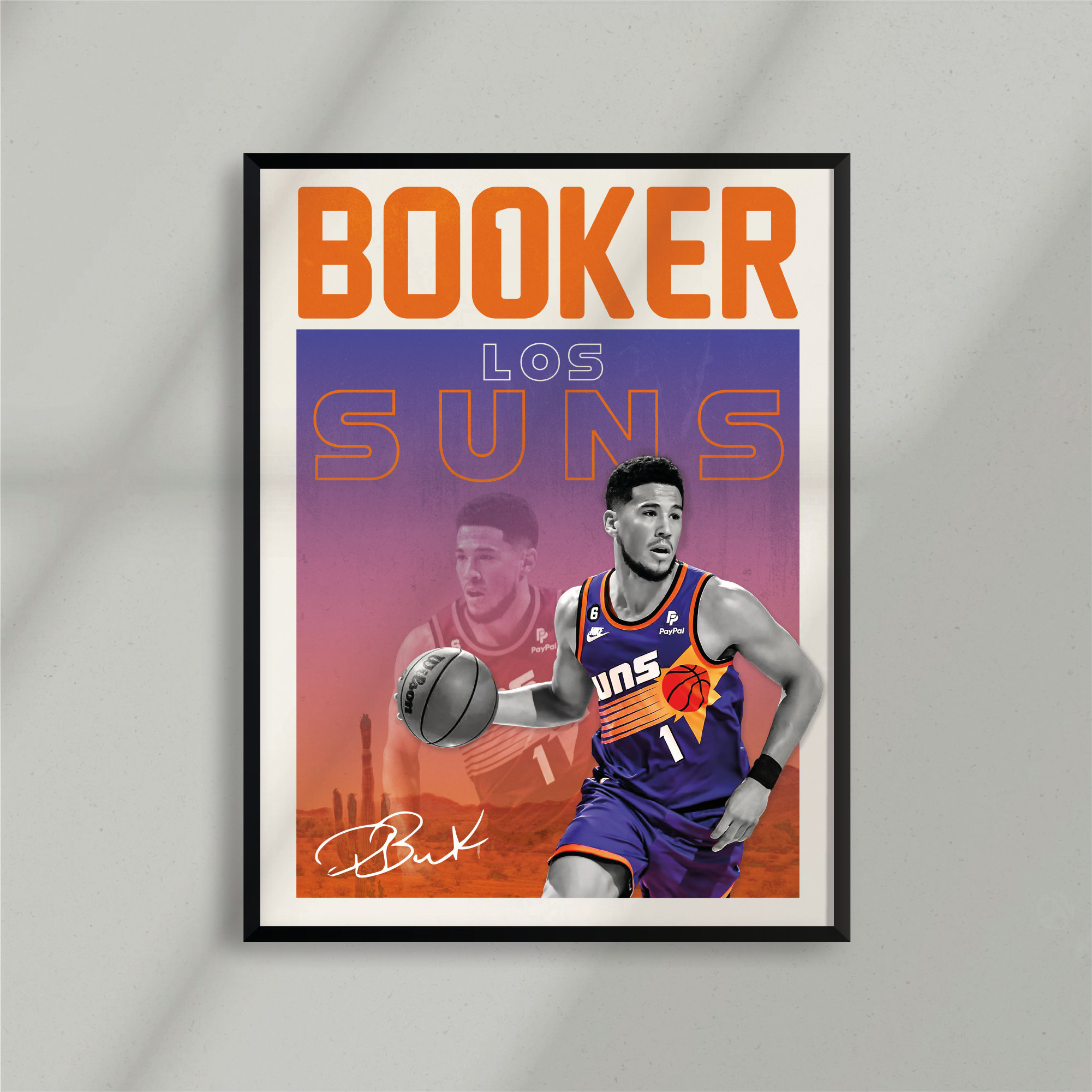Sport Design - Devin Booker, Phoenix Suns, Minimalist Basket | Inspire ...