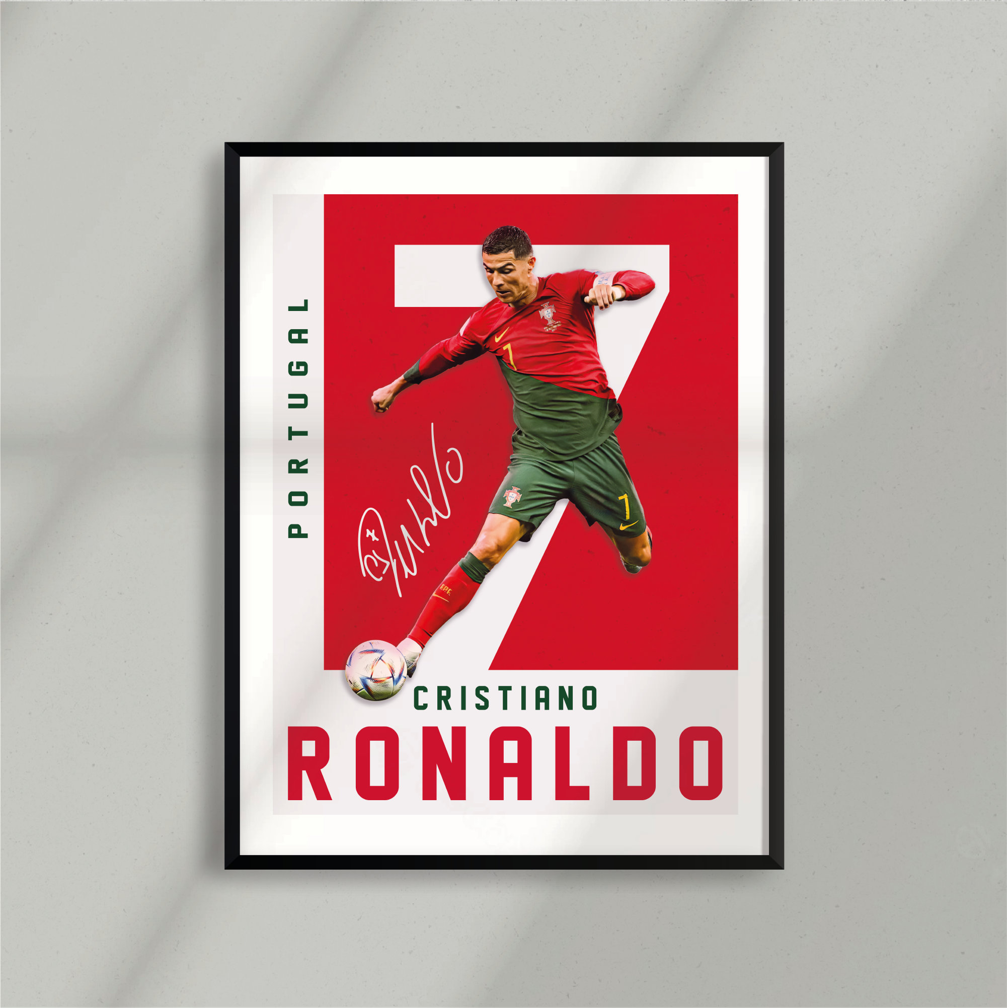 Sport Design - Cristiano Ronaldo - Portugal - Goat - Poster | Inspire ...
