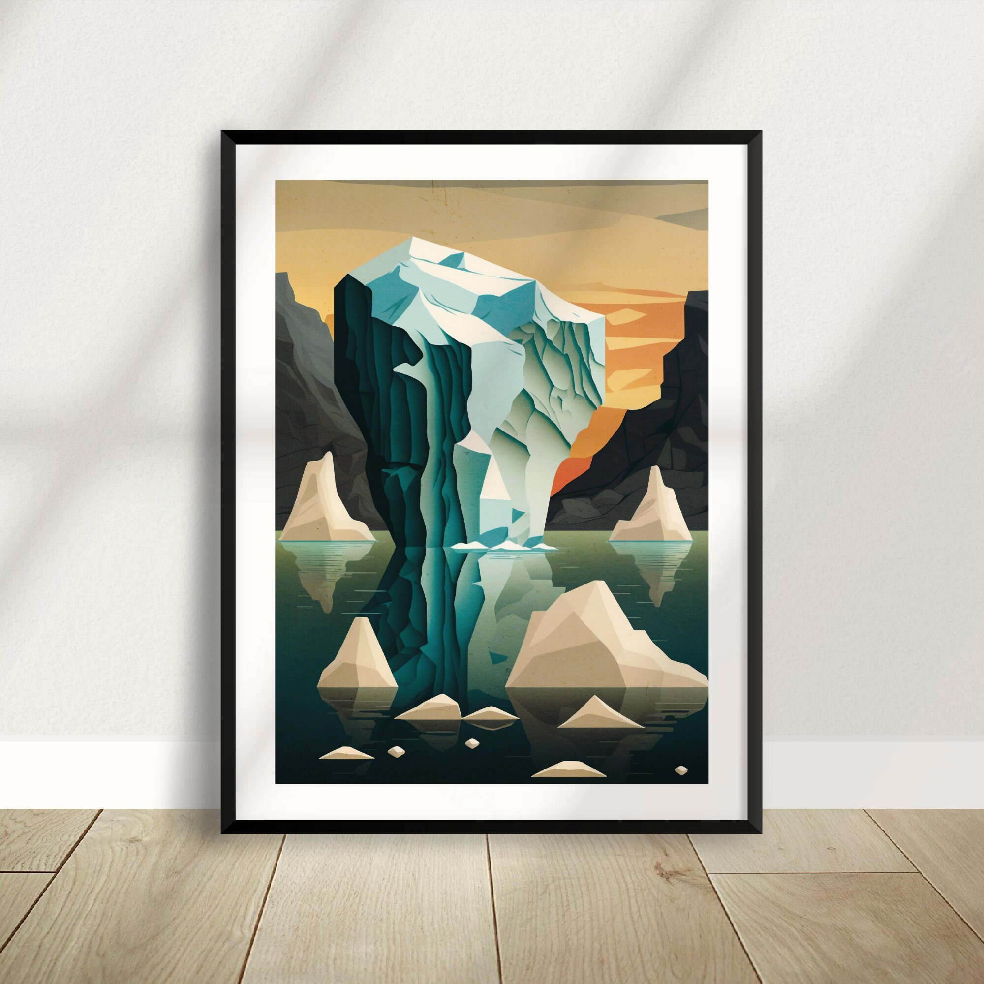 Iceberg - Antartica - North Pole - National Park Poster - Mi | Inspire ...