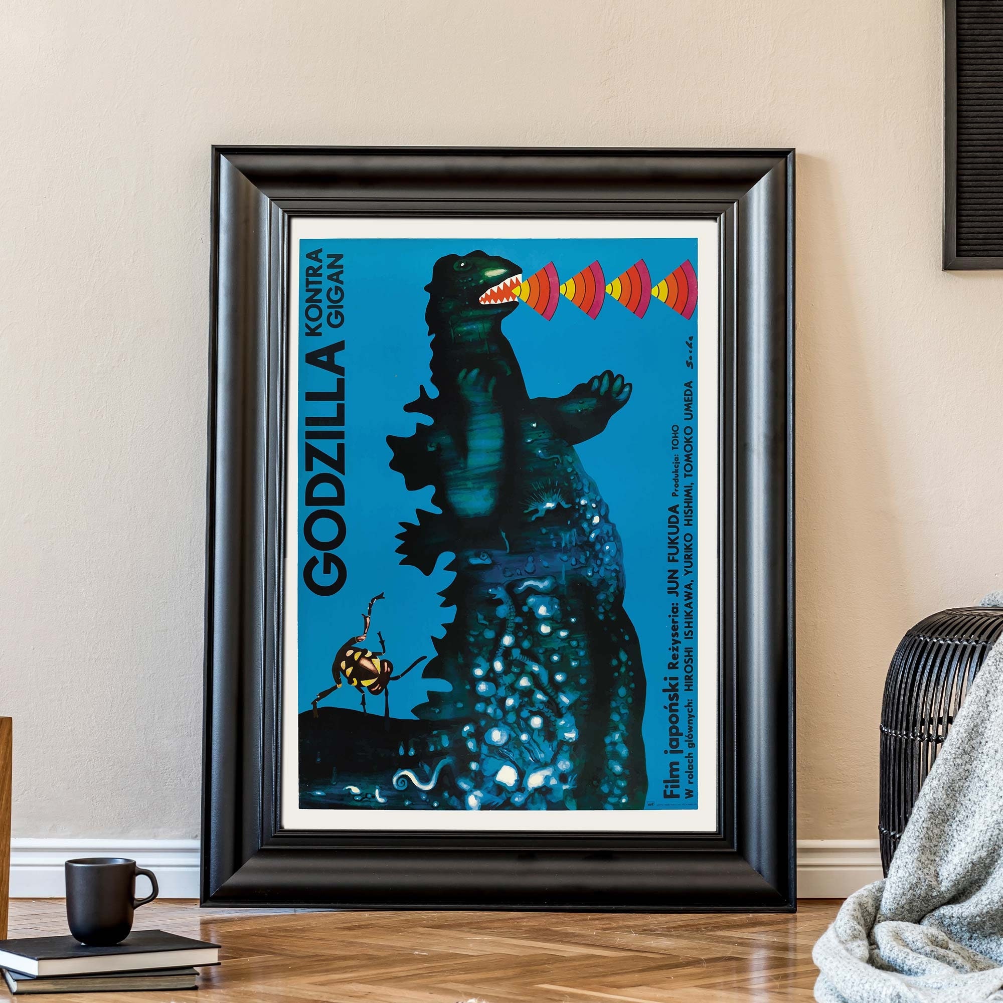 Vintage Godzilla Movie Poster Print, Gojira Art, Movie Lover | Inspire ...