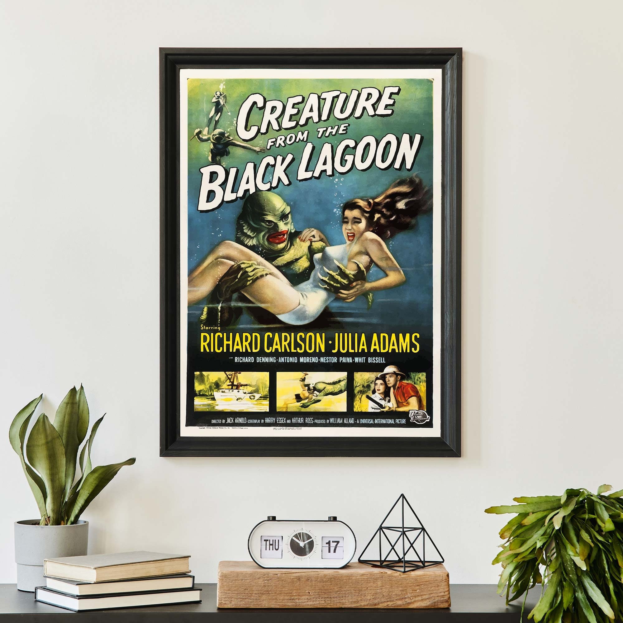 Vintage Creature of the Black Lagoon Poster, Retro Horror Ho | Inspire ...