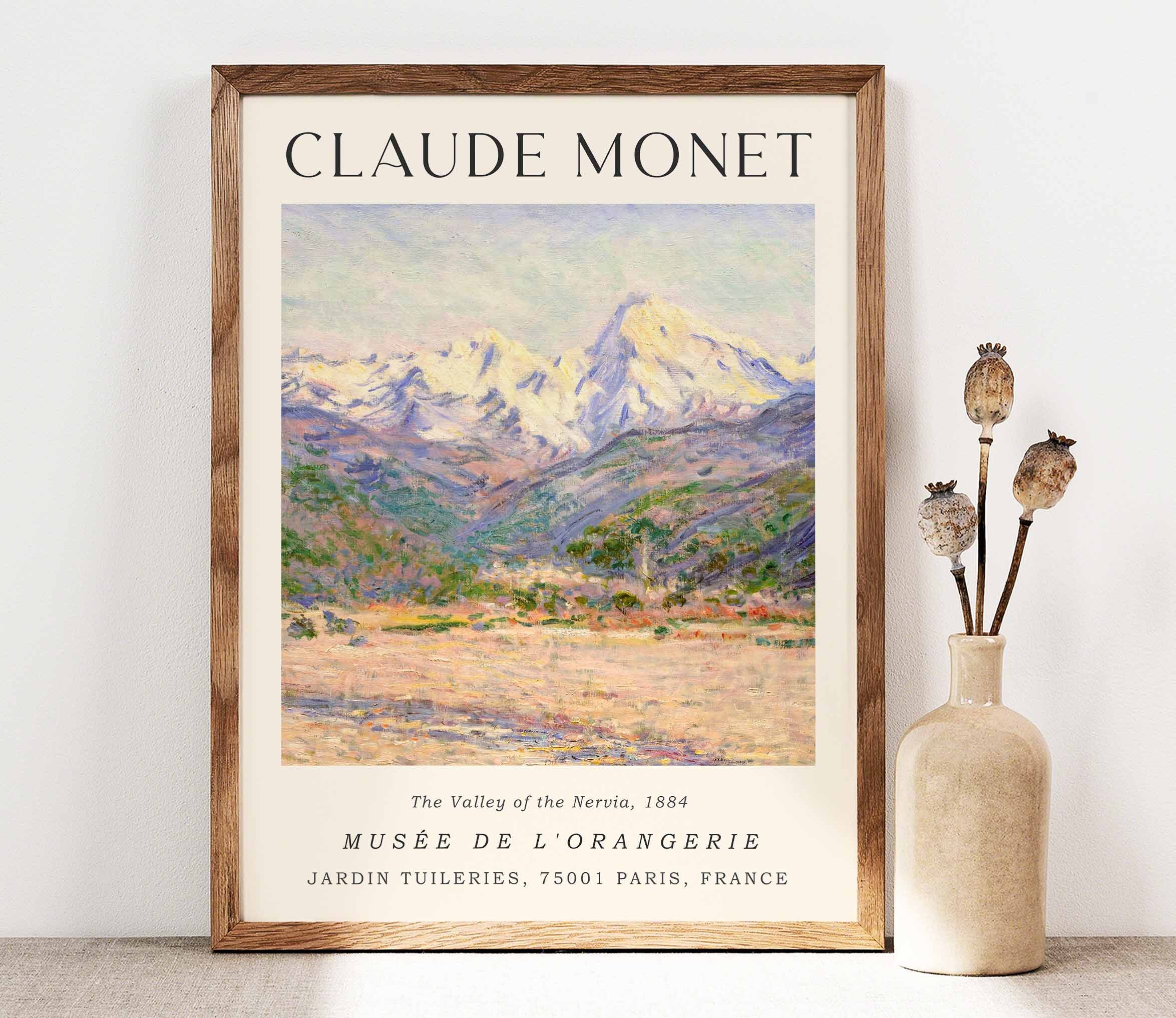 Claude Monet The Valley of the Nervia Poster, Monet Wall Art - Inspire ...