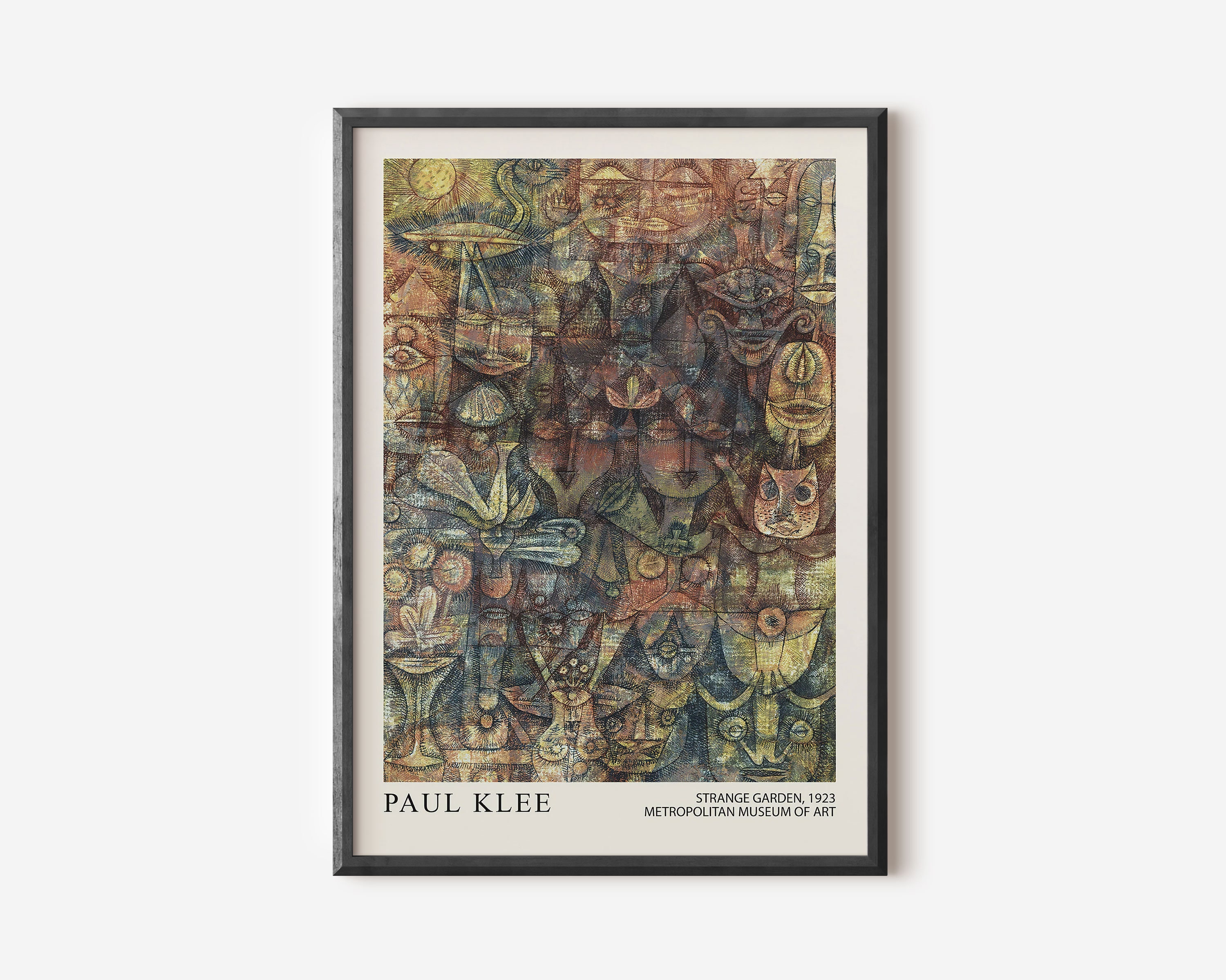 Paul Klee Abstract Wall Art Print, Colourful Modern Art Post - Inspire ...