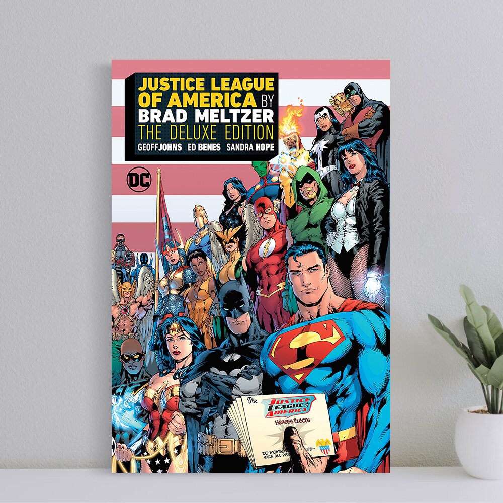 Dc Comics Justice League Cover Poster, Wall Art Canvas Print - Inspire ...