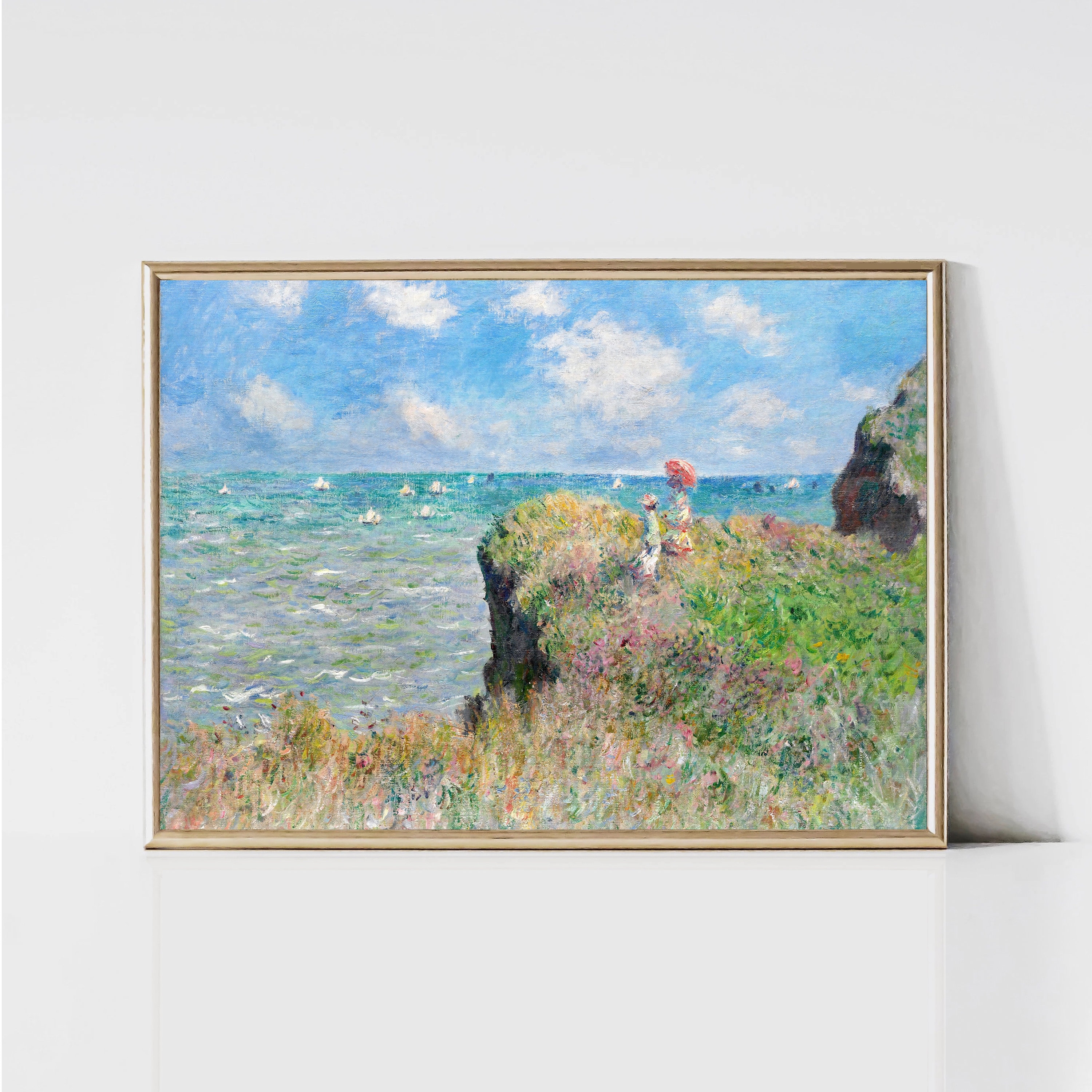 Claude Monet Cliff Walk at Pourville Impressionist Landscap | Inspire ...