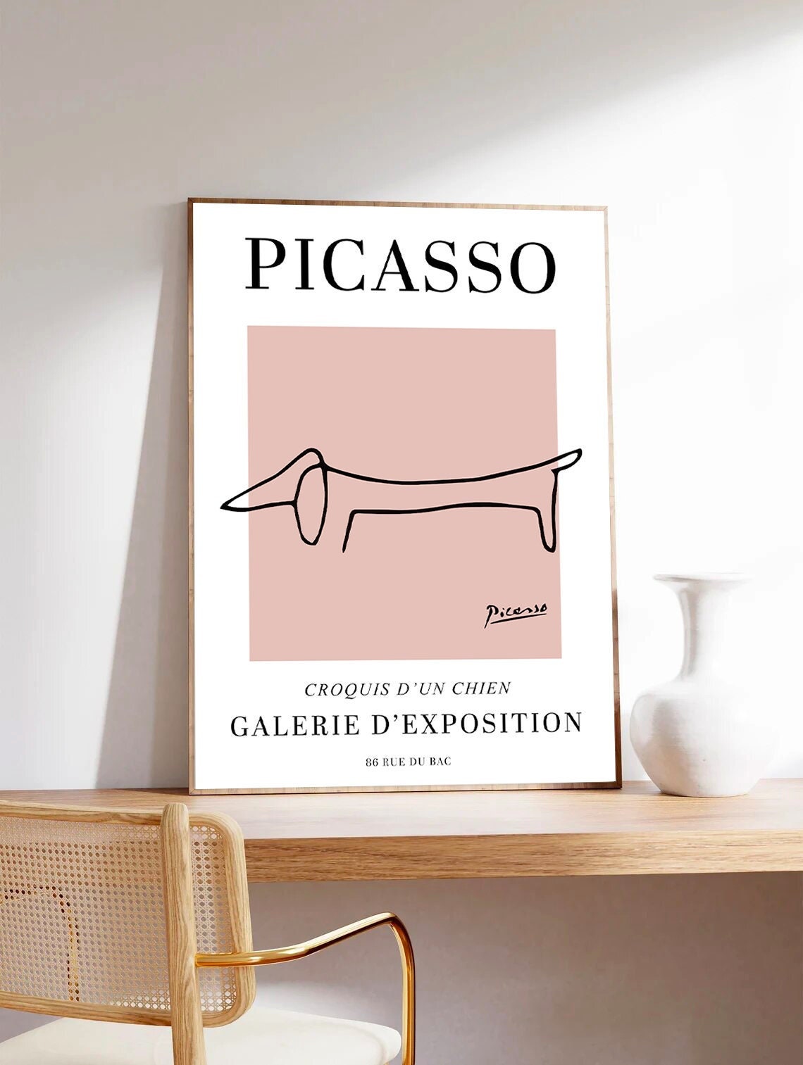 Picasso poster, line drawing, Le chien, Pablo Picasso, line | Inspire ...