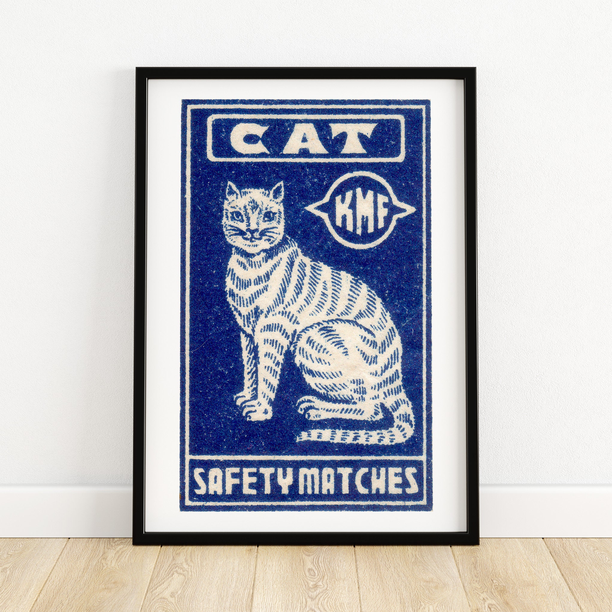 Cat brand - Matchbox Print A4 Size - India Wall Art - Vintag | Inspire ...