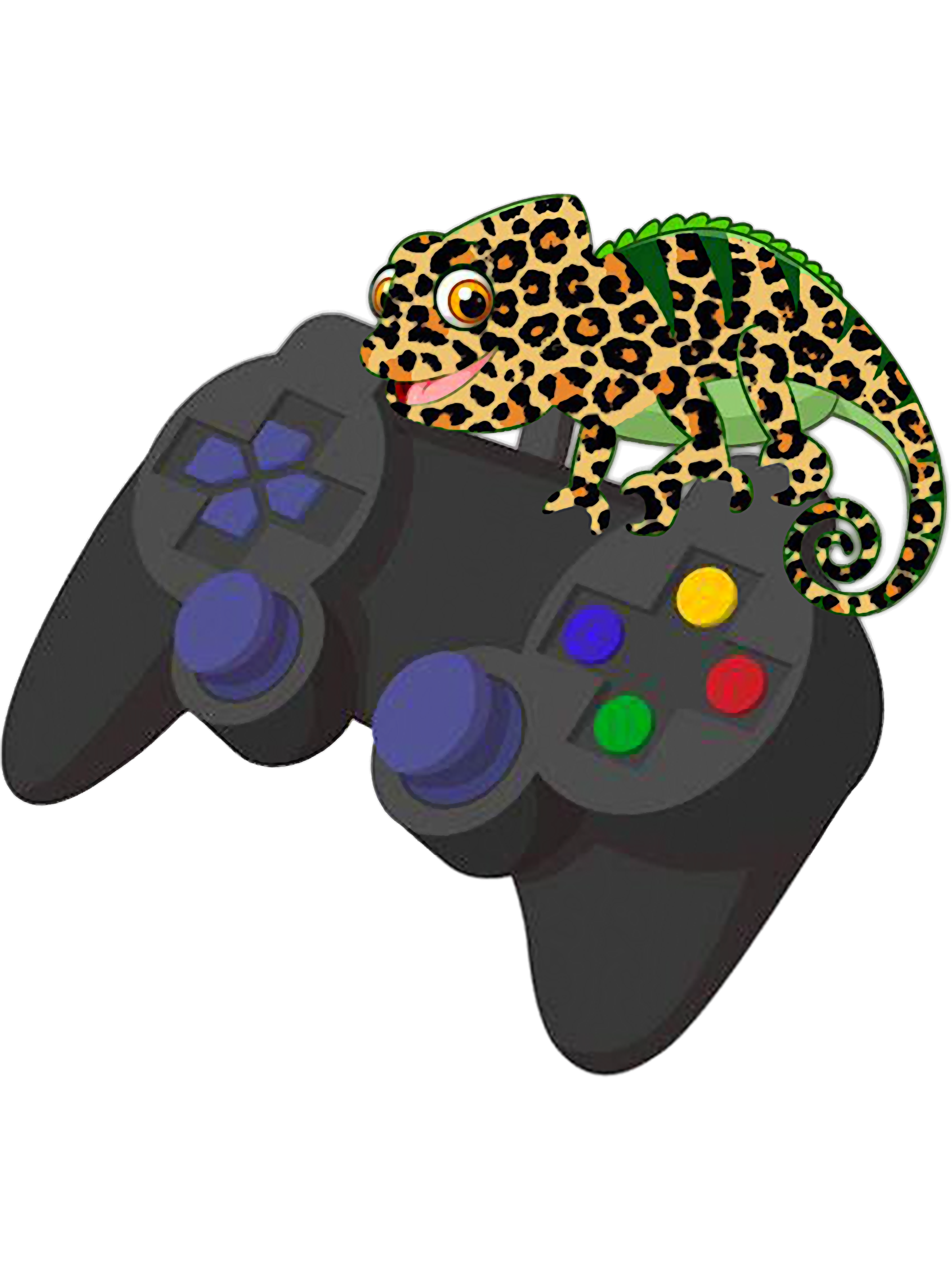 Leopard Gecko Playing Video Game Lizard Gamers | Inspire Uplift