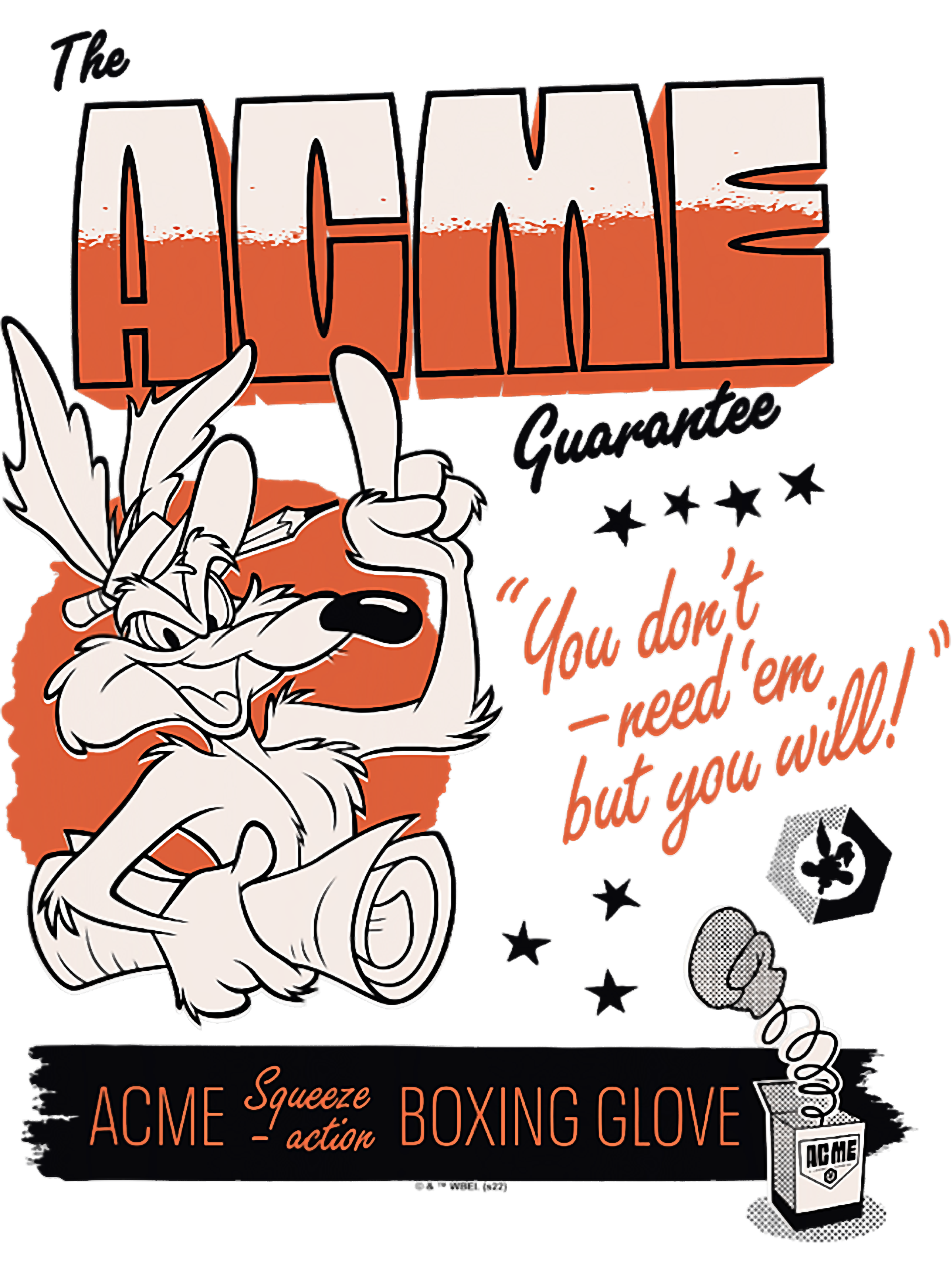 Looney Tunes Wile E. Coyote Acme Squeeze Action Boxing Glove | Inspire ...