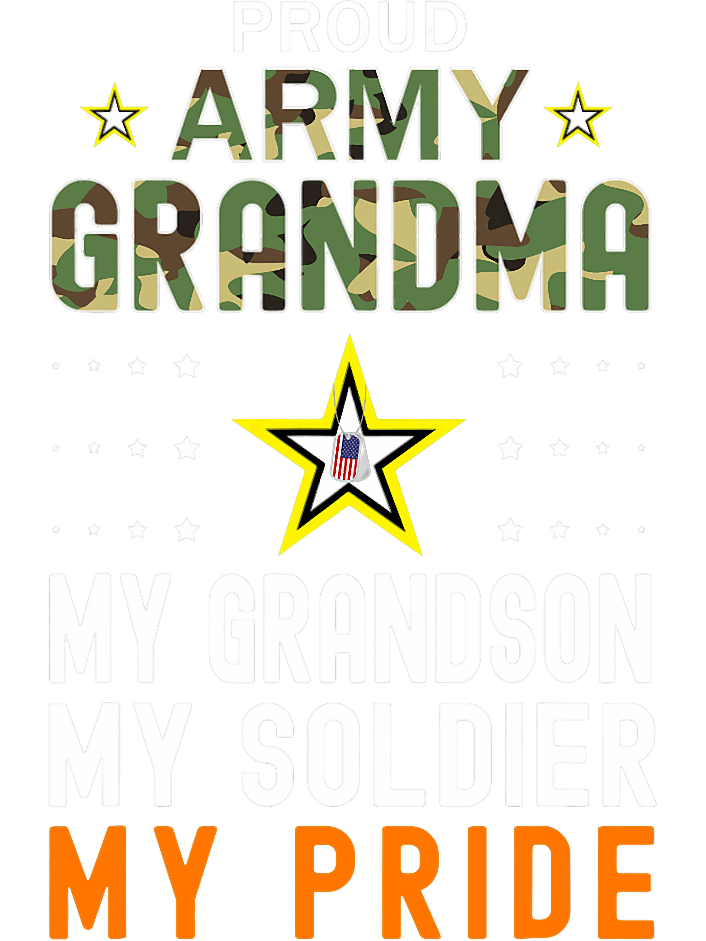 My Grandson Is A Soldier HeroProud Army Grandma Army, Png, P | Inspire ...