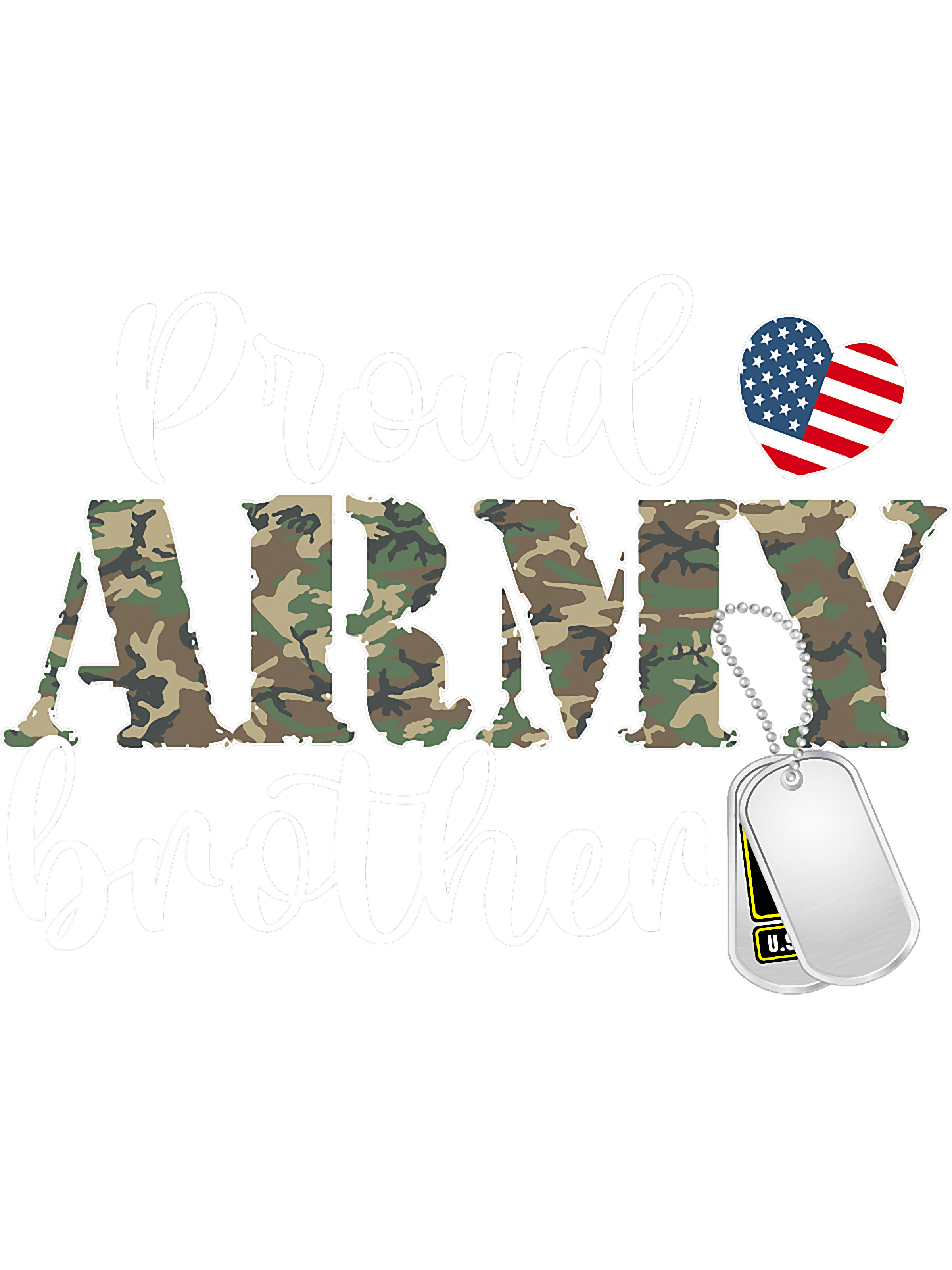 Proud Army Brother Matching Family Camoun Pattern Matching, | Inspire ...