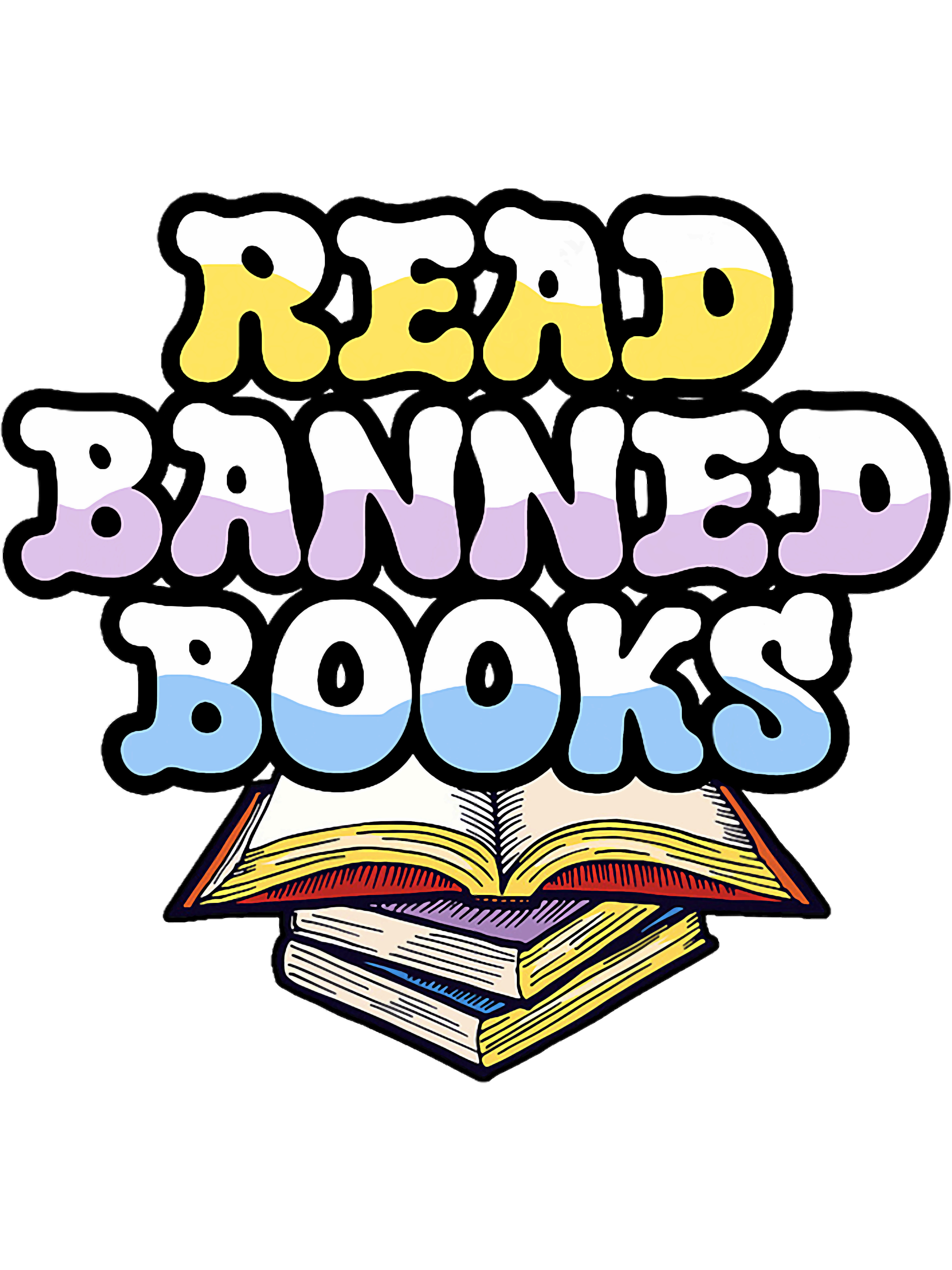 Read Banned Books, Png, Png For Shirt, Png Files For Sublima | Inspire ...