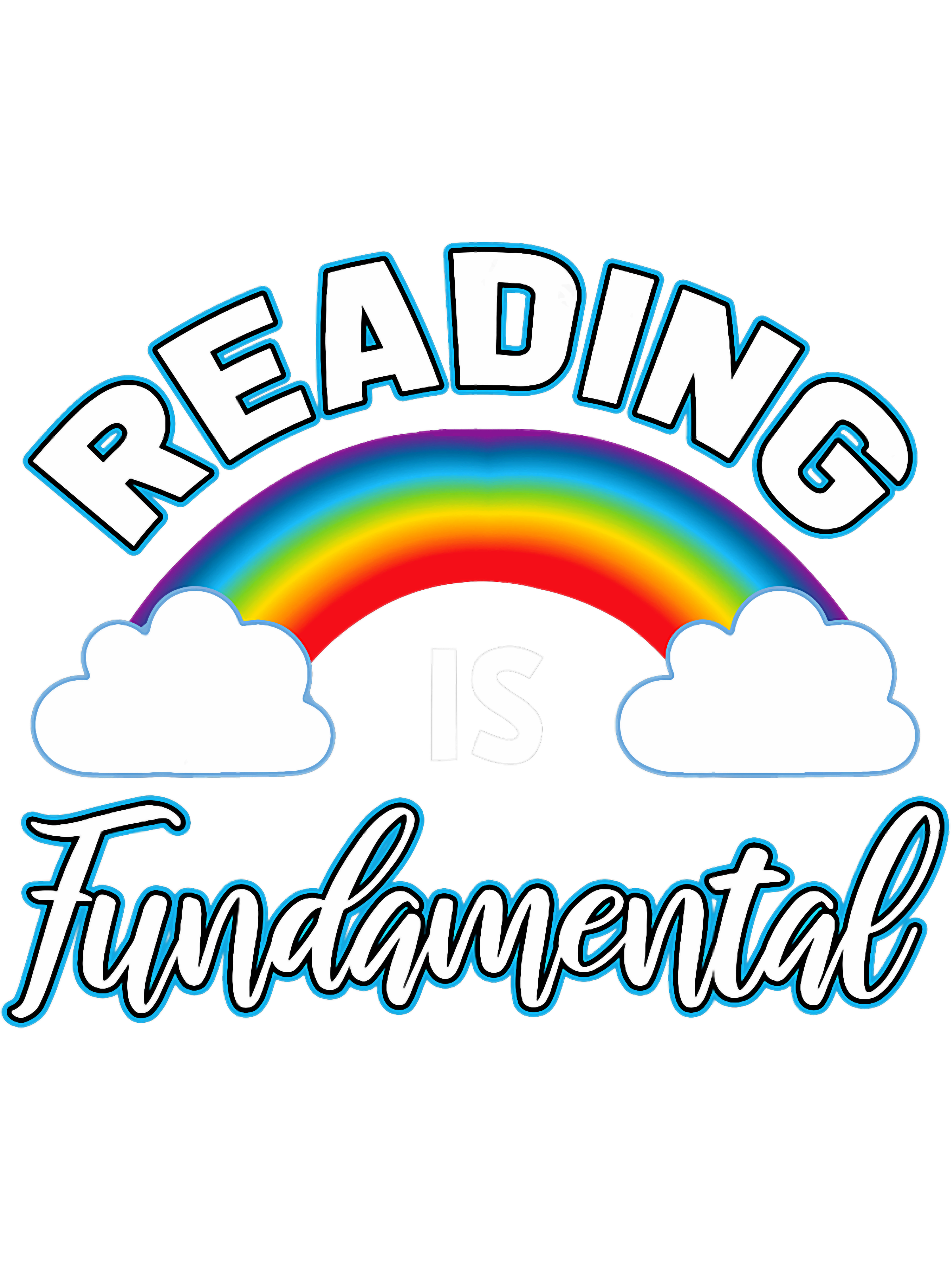 Reading Is Fundamental Rainbow Bookish Librarian Bookworm, P | Inspire Uplift