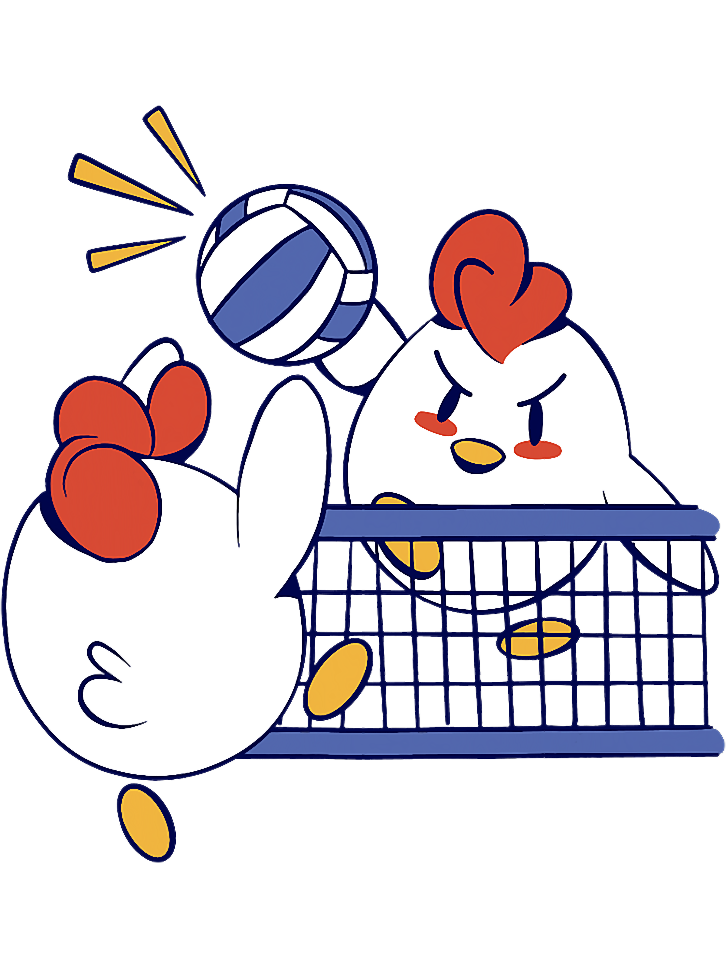Roosters Volleyball Sport Chicken, Png, Png For Shirt, Png F | Inspire ...