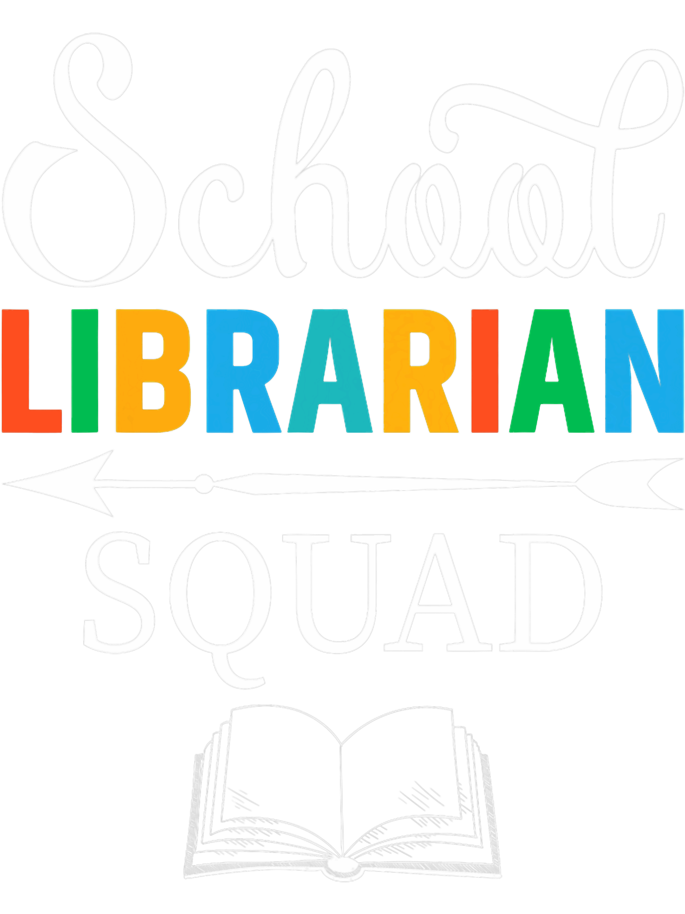 School Librarian Funny Library Squad, Png, Png For Shirt, Pn | Inspire ...