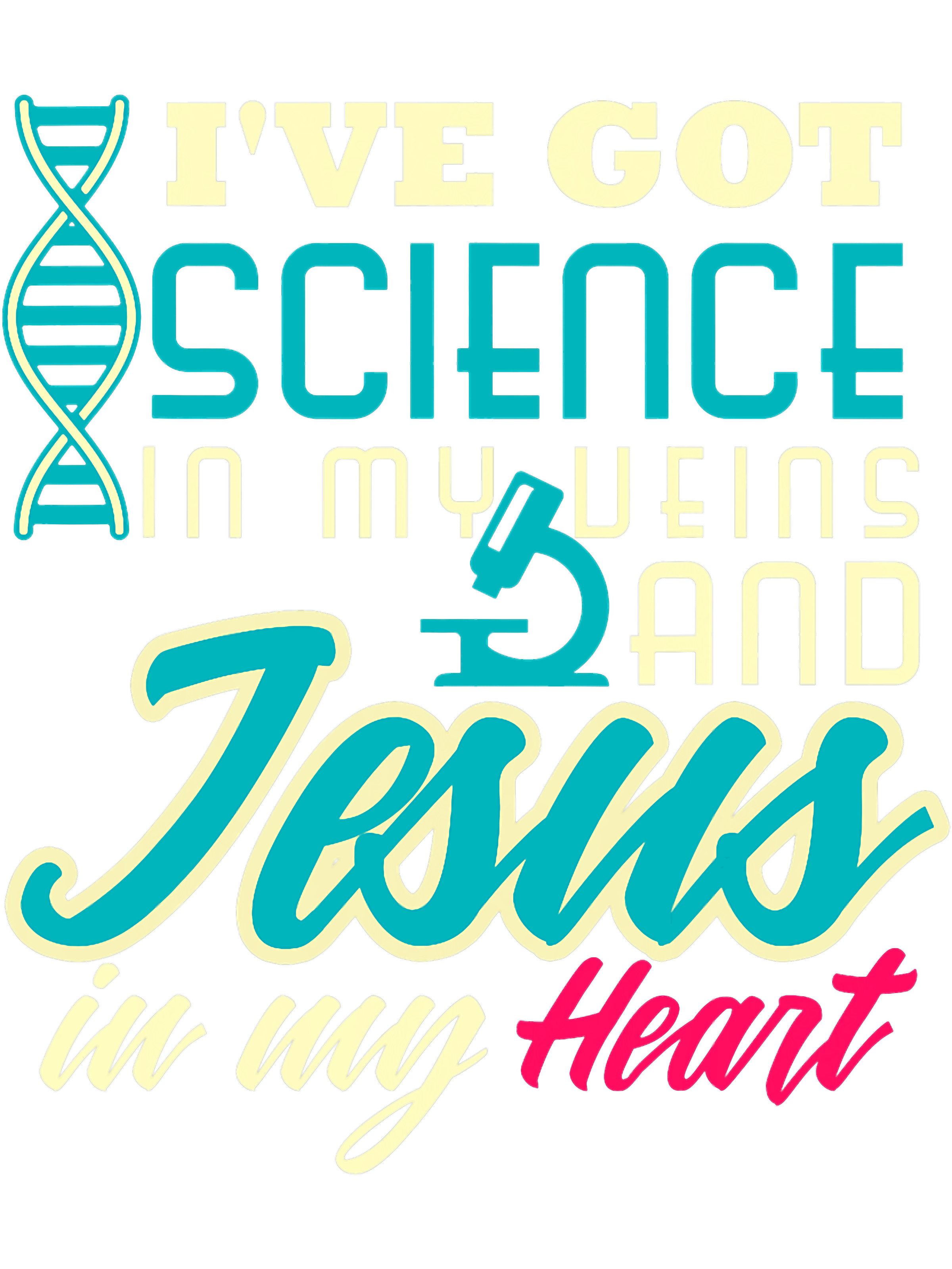 Science Teacher Christian Jesus Biology Chemistry Major Gift | Inspire ...
