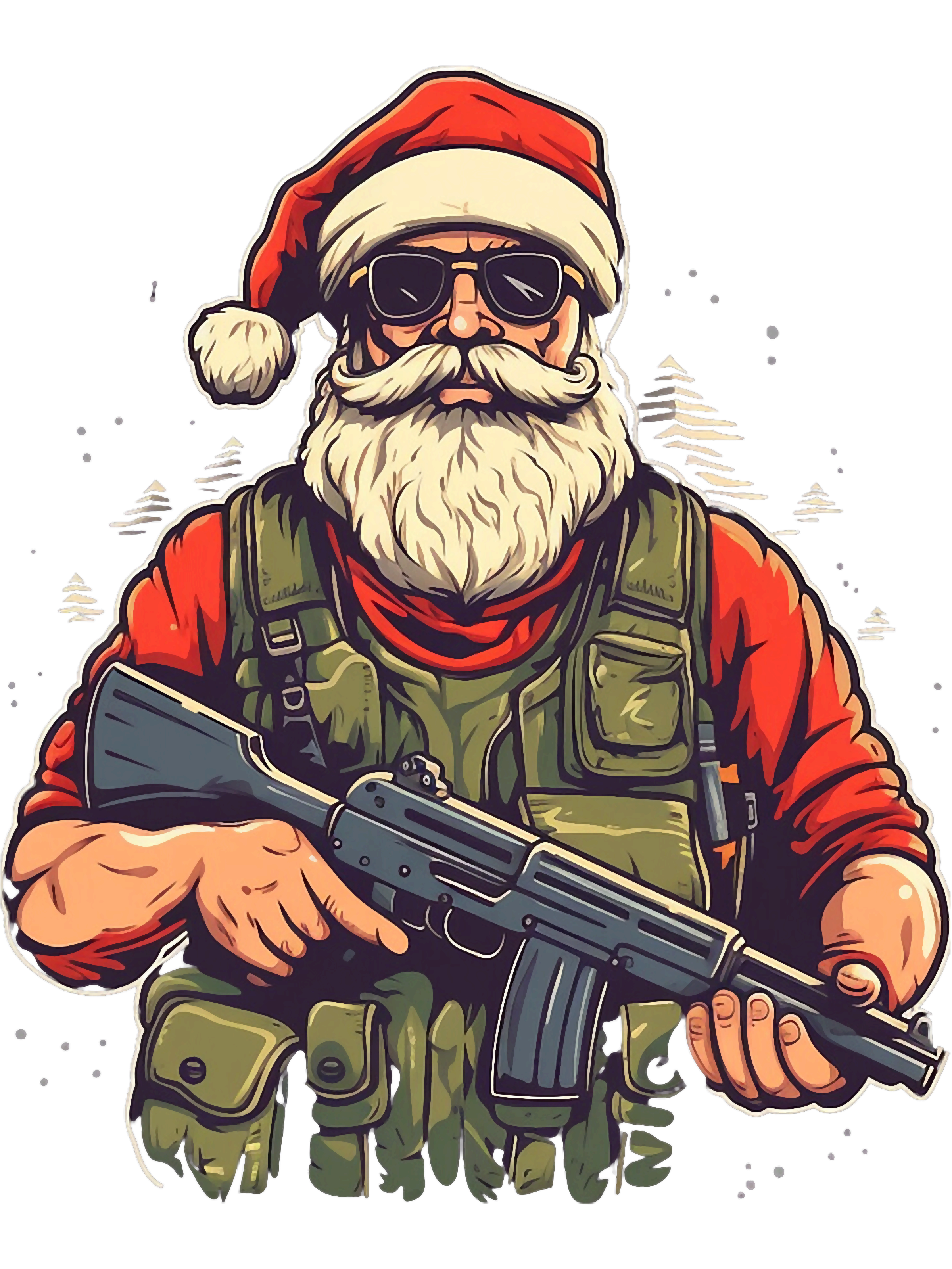 Veterans Day Military Soldier Commando Santa Claus, Png, Png | Inspire ...