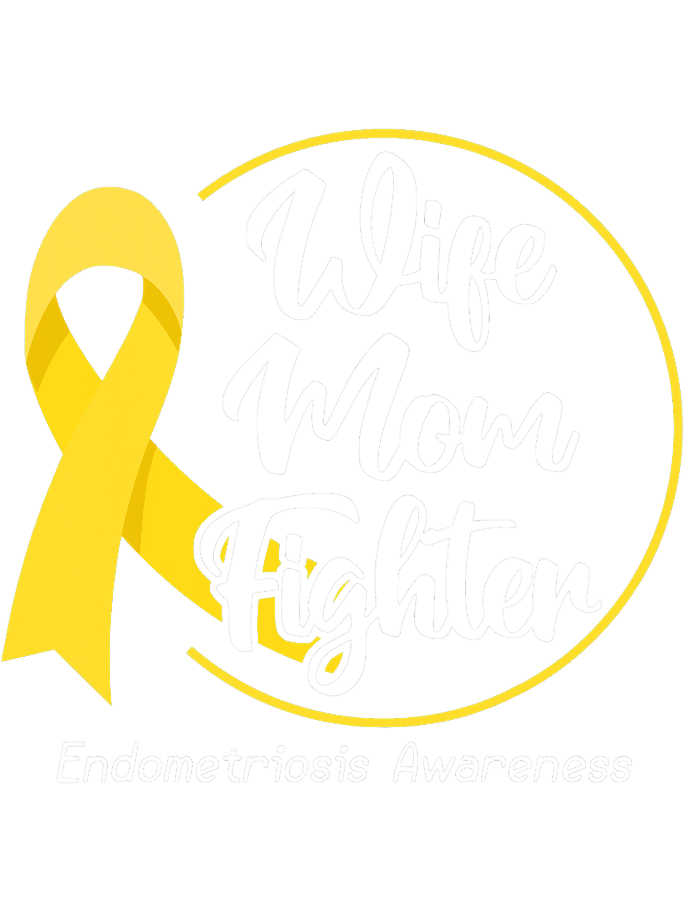 Wife Mom Endometriosis Fighter Endo Ribbon 21, Png, Png For | Inspire ...