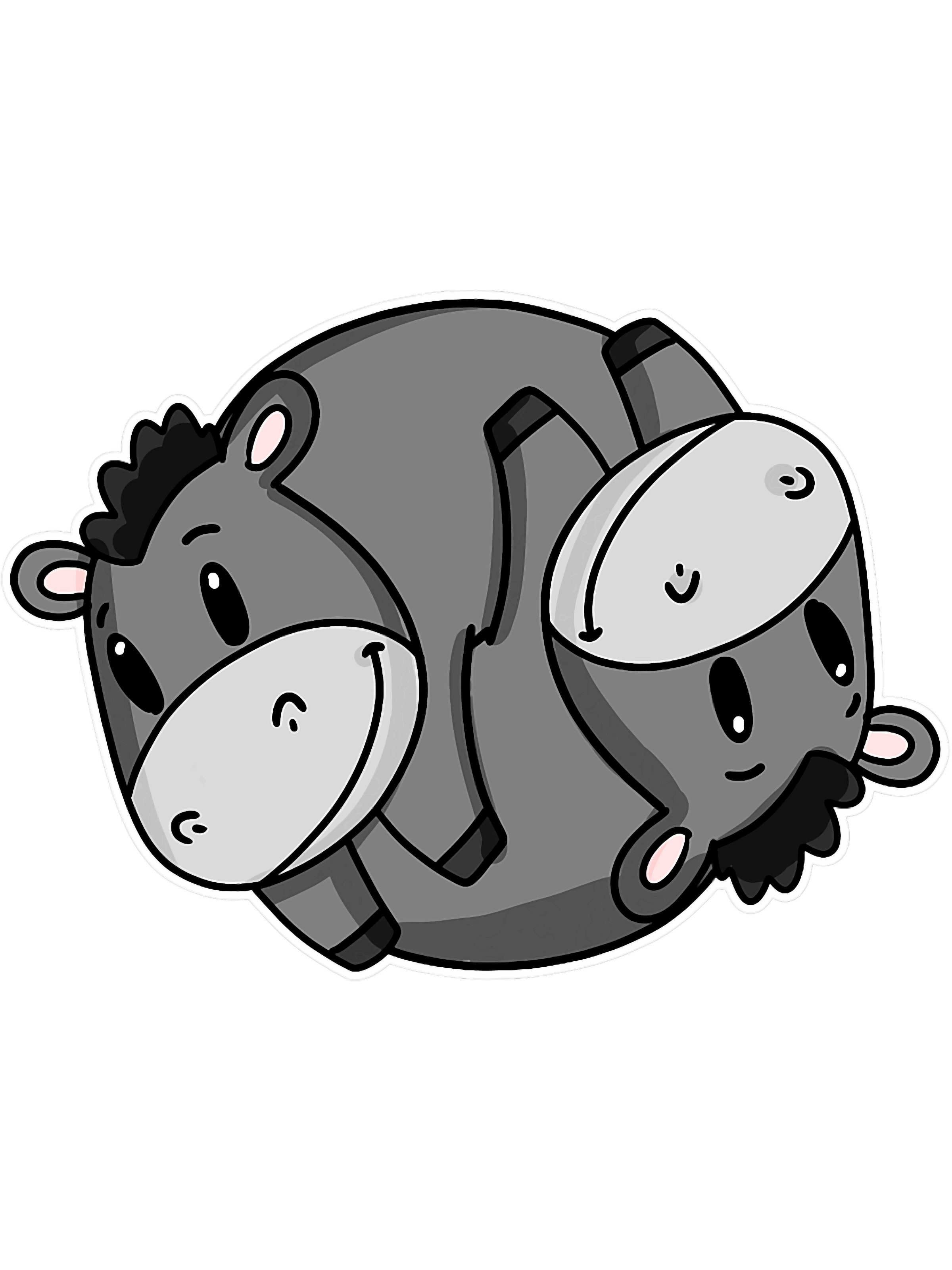 Yin Yang Donkey Yoga, Png, Png For Shirt, Png Files For Subl | Inspire ...