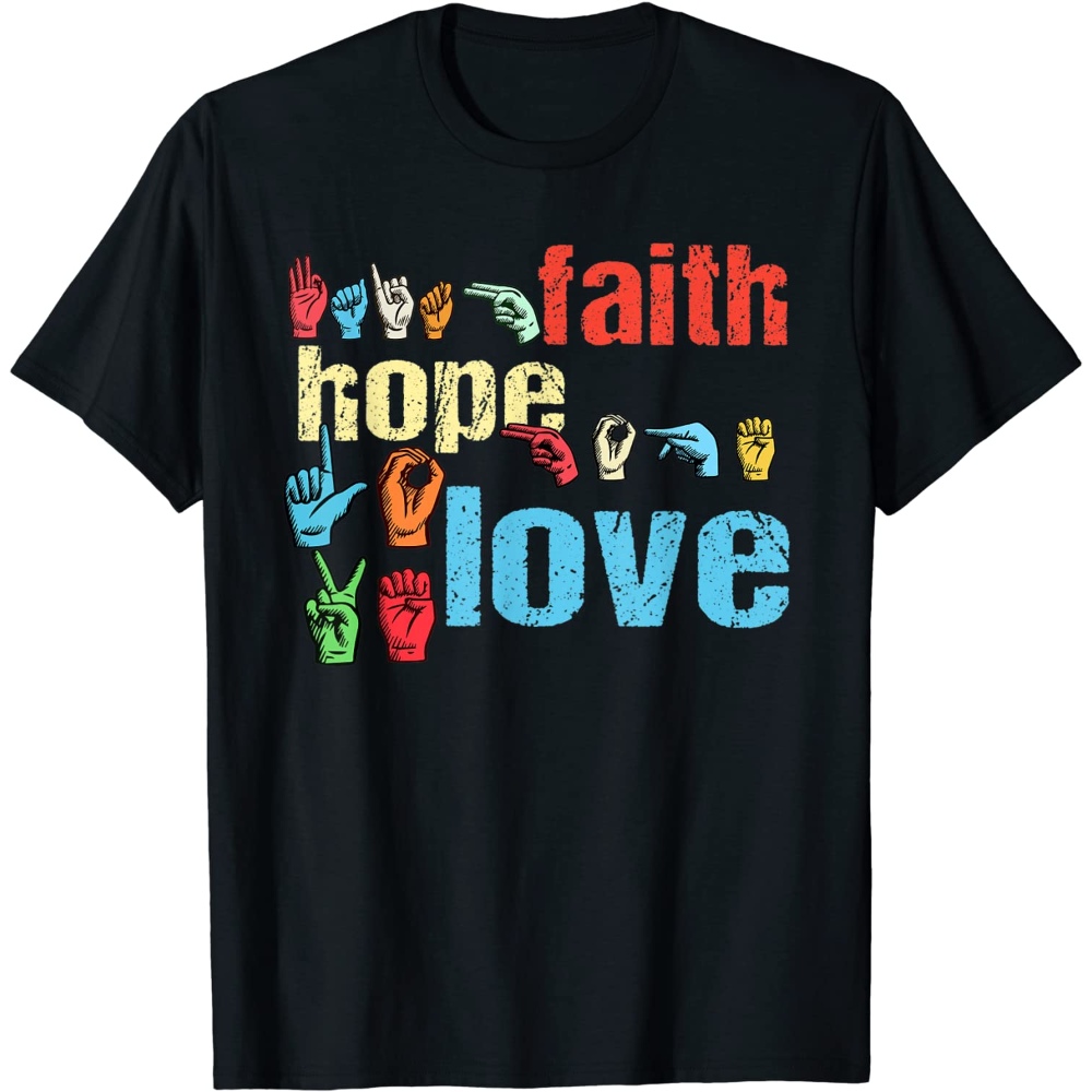 ASL Faith Hope Love American Sign Language Christian Easter | Inspire ...