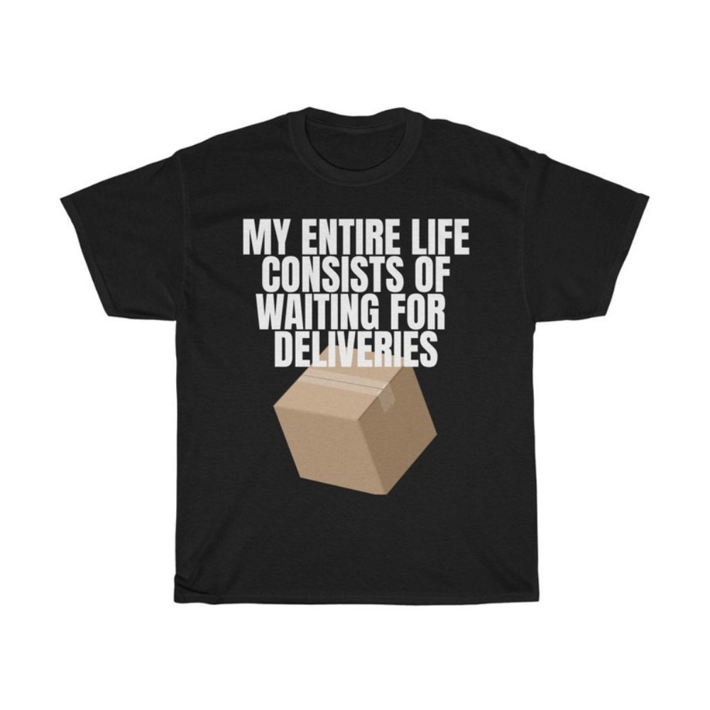 My Entire Life Consists of Waiting for Deliveries Box Cardbo - Inspire ...