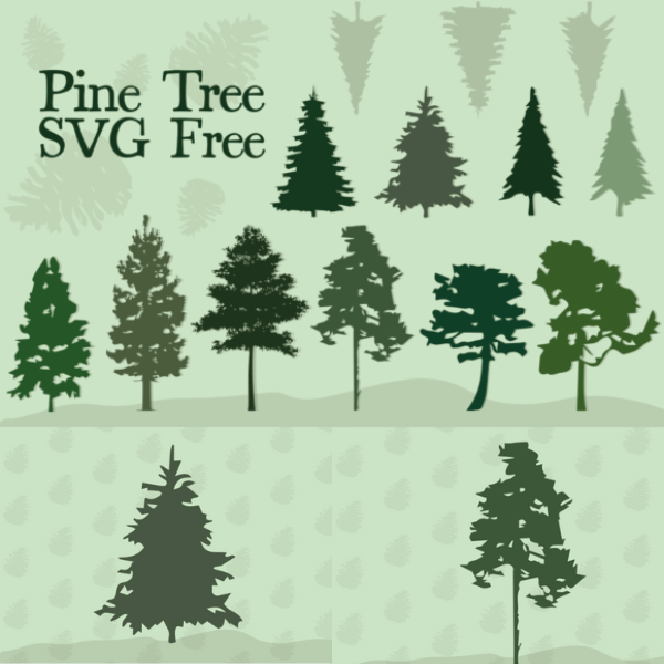 pine tree svg - Inspire Uplift
