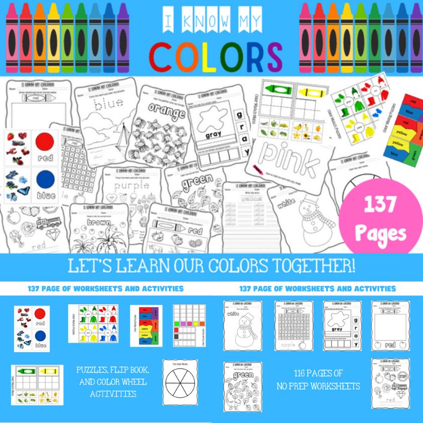 Color Worksheet and Activity Book - Inspire Uplift