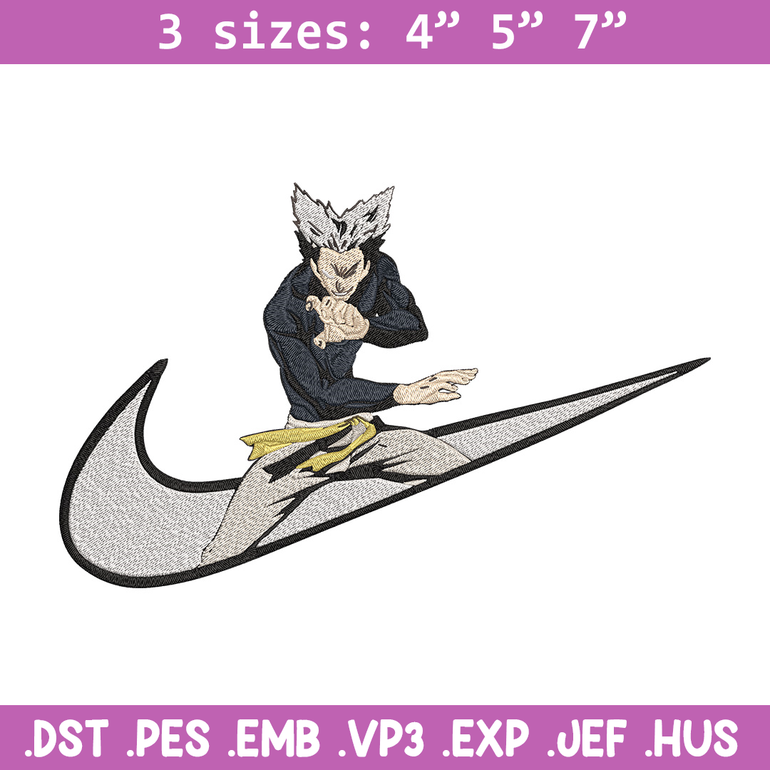 Garou x nike Embroidery Design, One punch man Embroidery, Em | Inspire ...