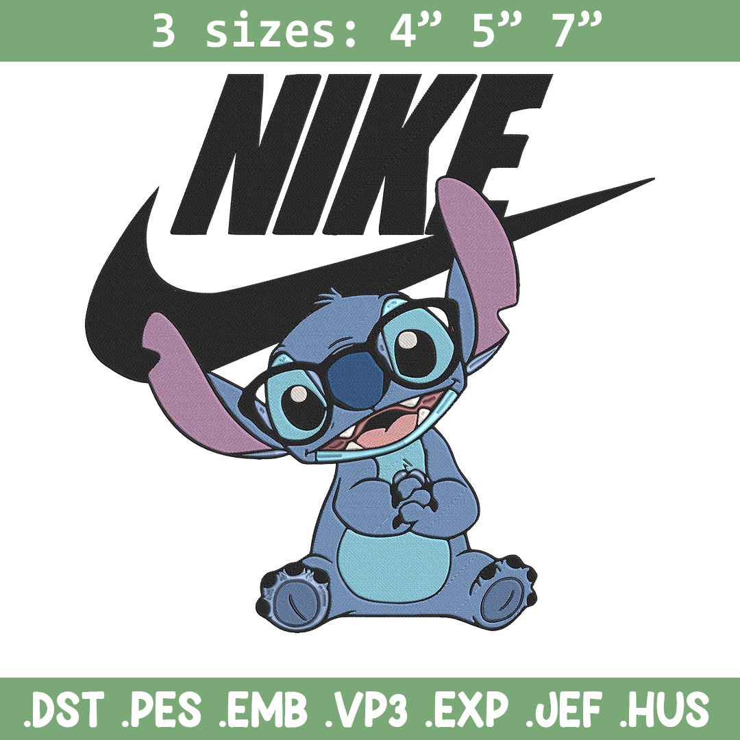 Stitch nike Embroidery Design, Stitch Embroidery, Embroidery | Inspire ...
