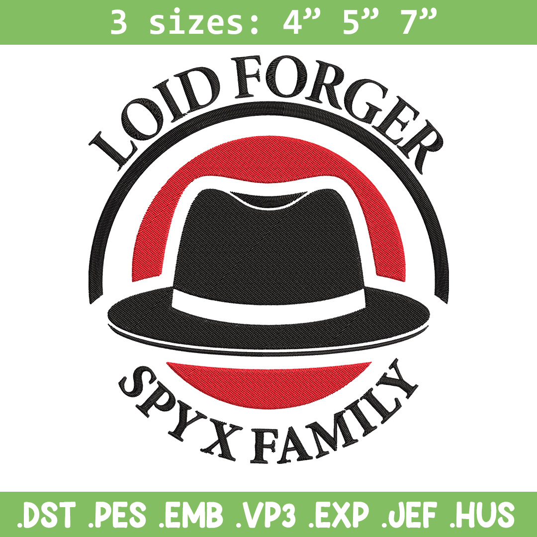 Logo Loid hat Embroidery Design, Spy x family Embroidery, Em | Inspire ...