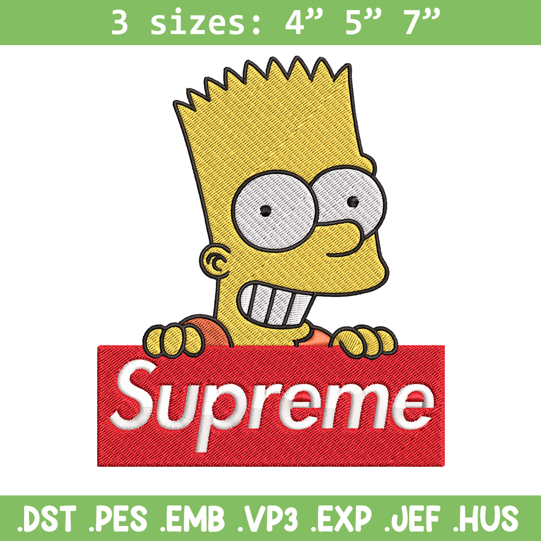 Simpson Supreme Embroidery design, Simpson Embroidery, carto | Inspire ...
