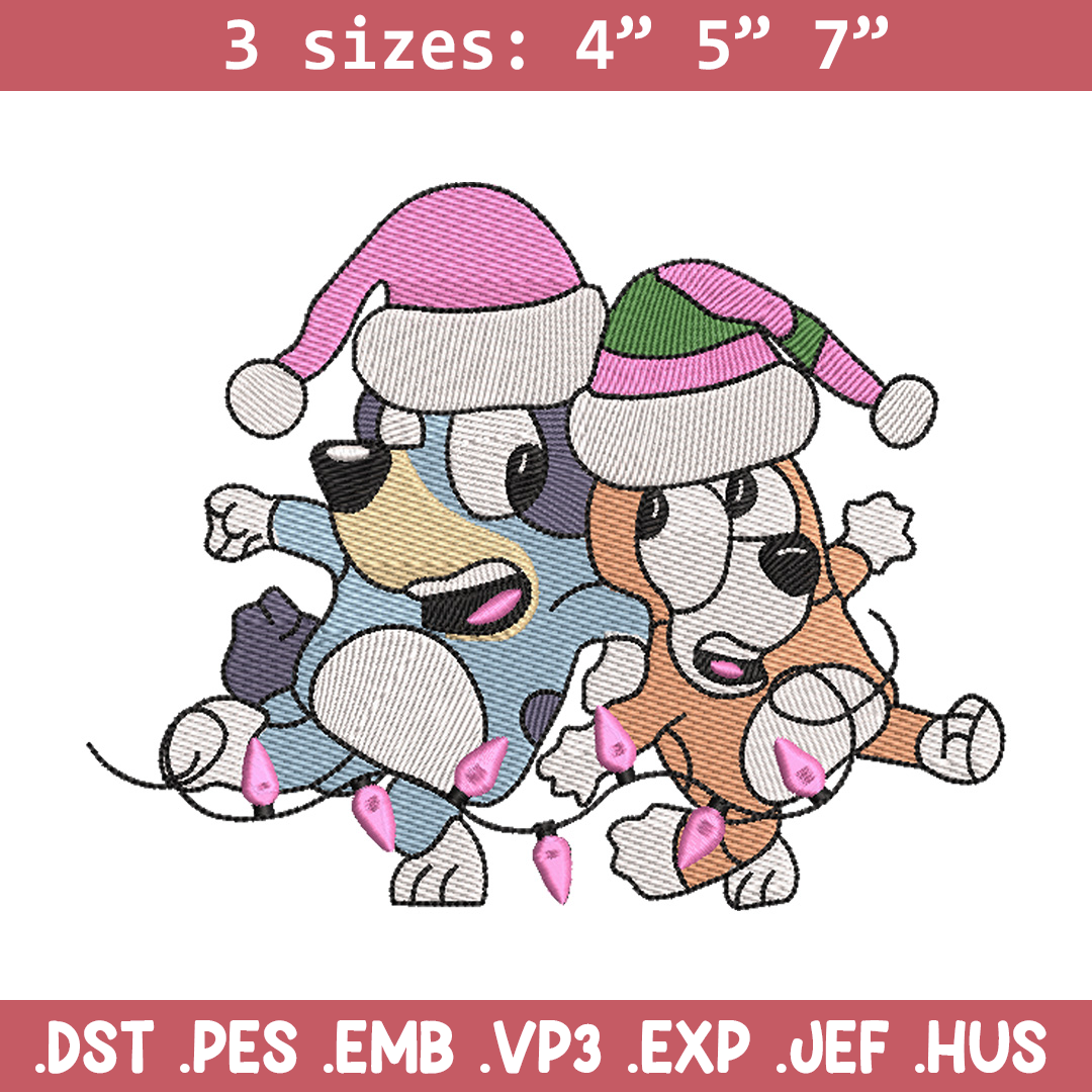 Bluey bingo embroidery design, Bluey embroidery, Chrismas de | Inspire ...