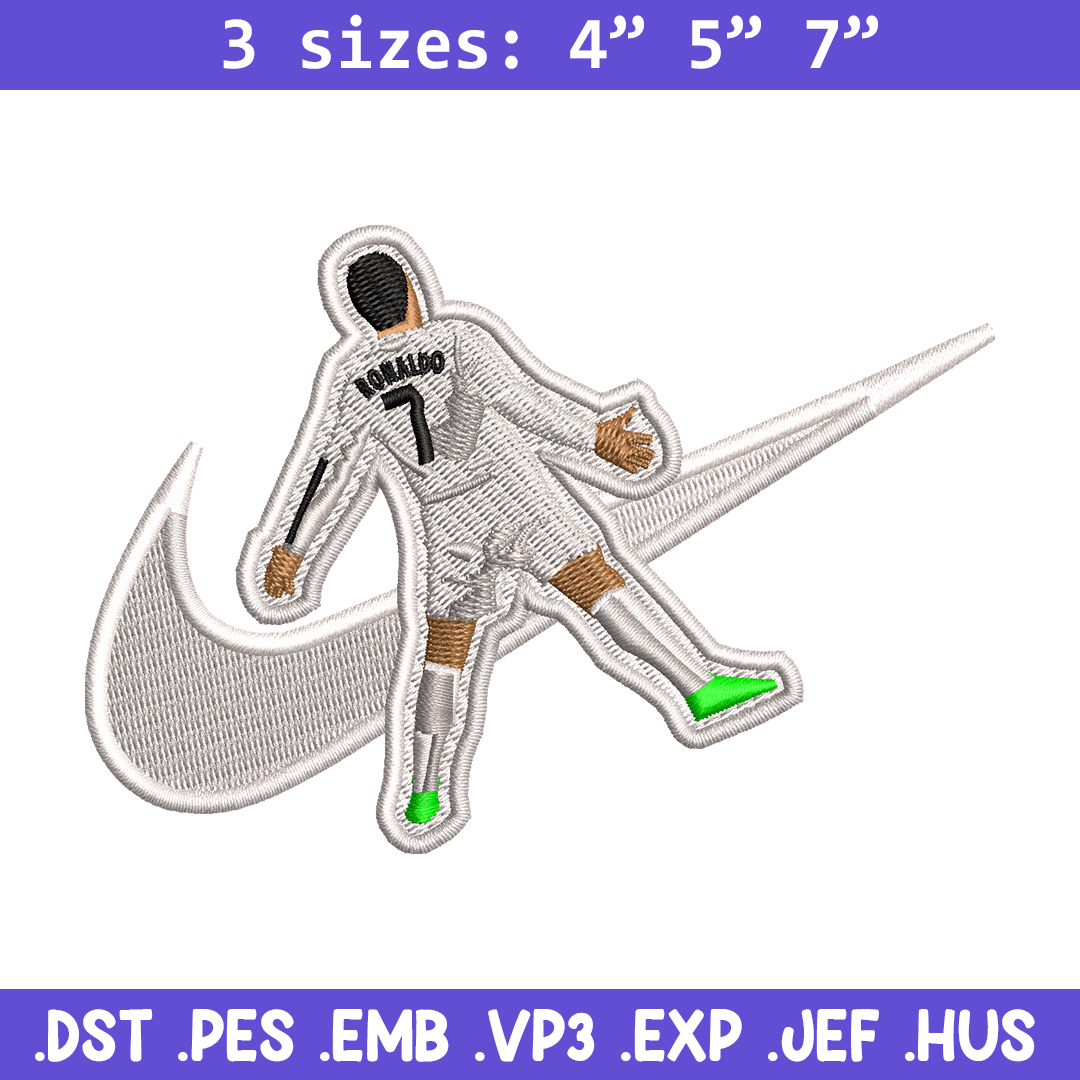 Nike ronaldo embroidery design, Ronaldo embroidery, Nike des | Inspire ...