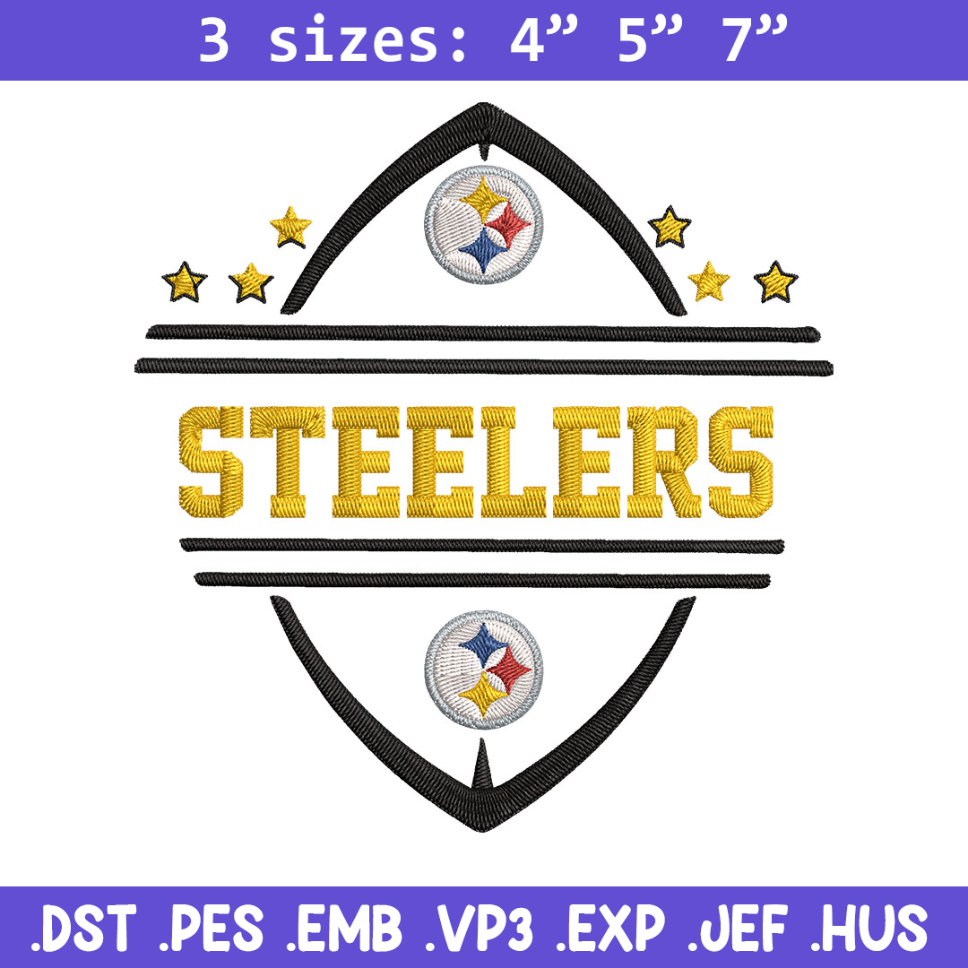 Pittsburgh Steelers Ball embroidery design, Steelers embroid | Inspire ...