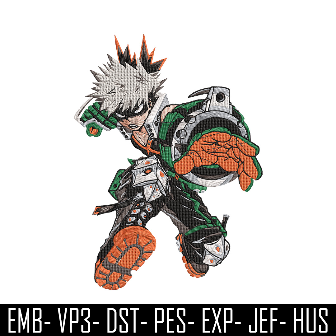 Bakugo Katsuki Embroidery Design, Aot Embroidery, Embroidery | Inspire ...