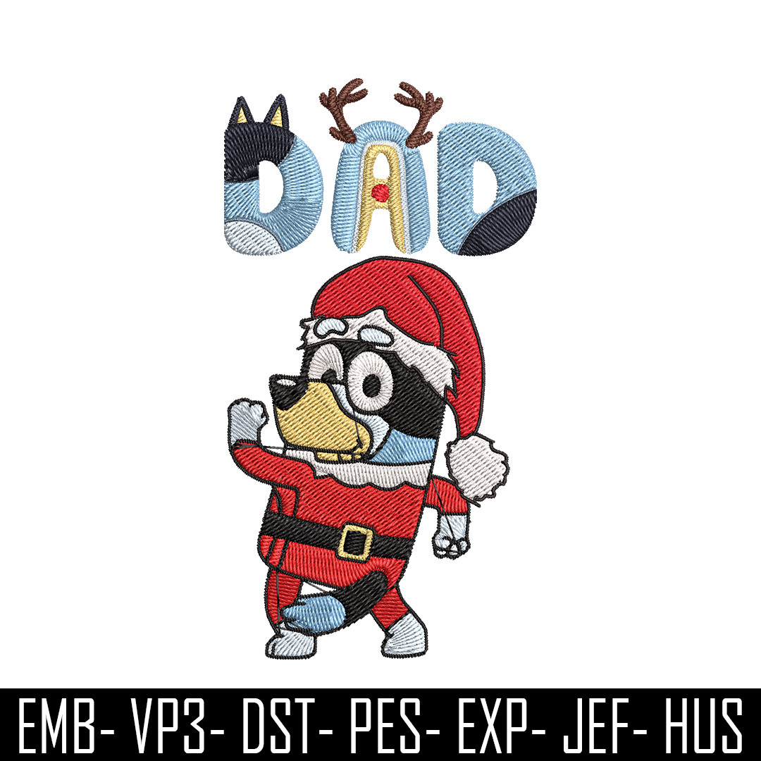 Bandit dad Embroidery Design, Bluey Embroidery, Embroidery F - Inspire ...