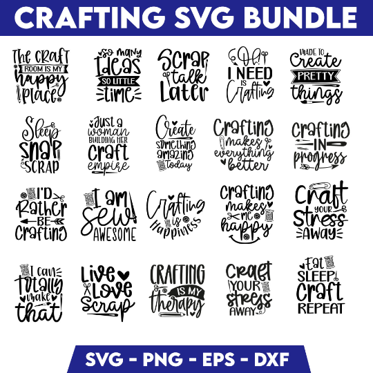 Crafting SVG Bundle Crafting SVG Crafting Shirt svg Crafting - Inspire ...