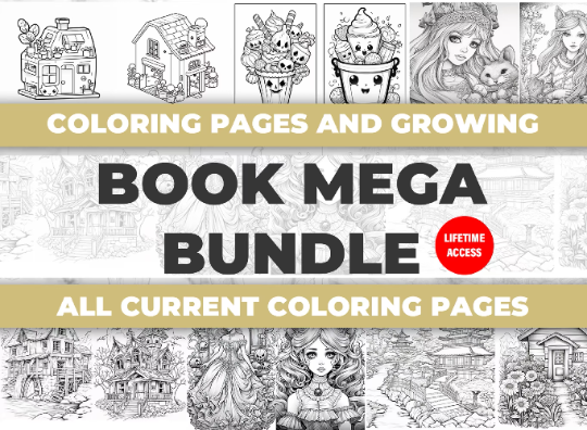 Coloring Pages Whole Shop Bundle Adults Coloring Book | Inspire Uplift