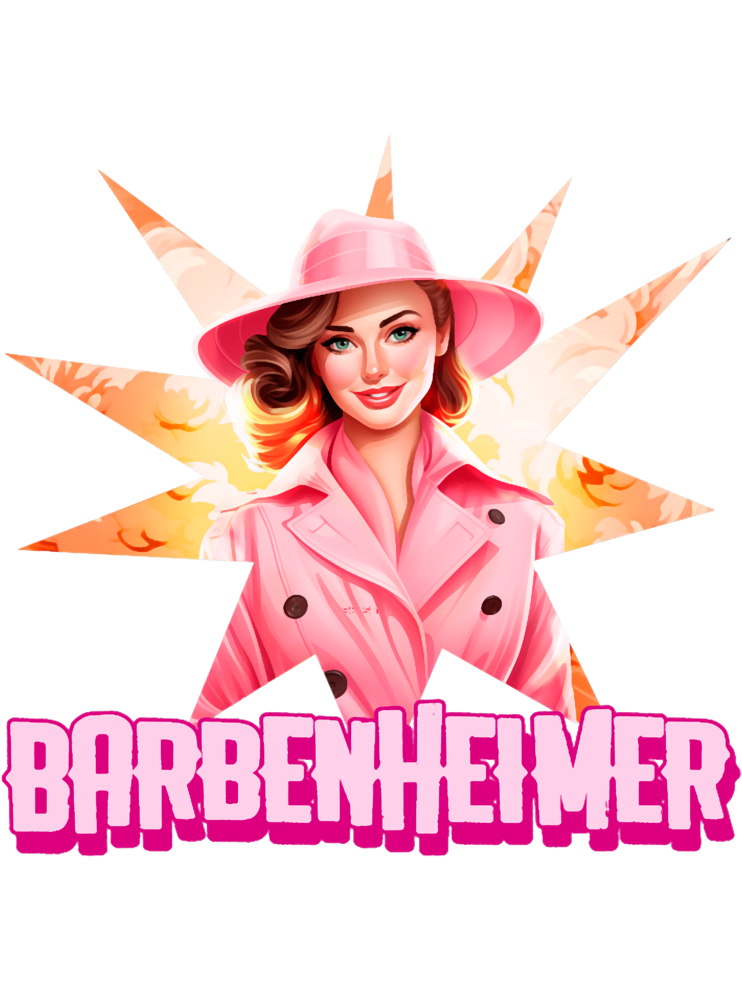 BARBENHEIMER WOMAN PINK LETTERS BOLDED FONT | Inspire Uplift